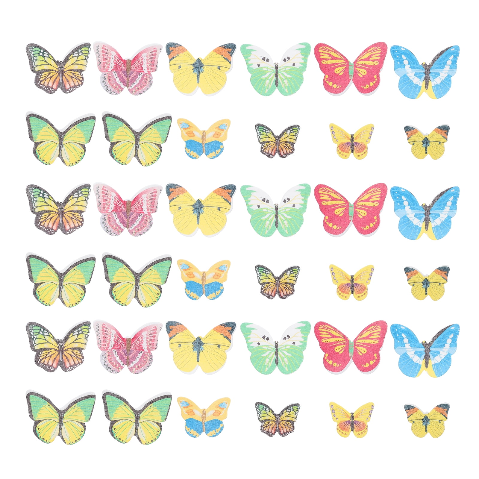 Hemoton Edible Cupcake Toppers Cake Decorations Dessert Wedding Paper ...