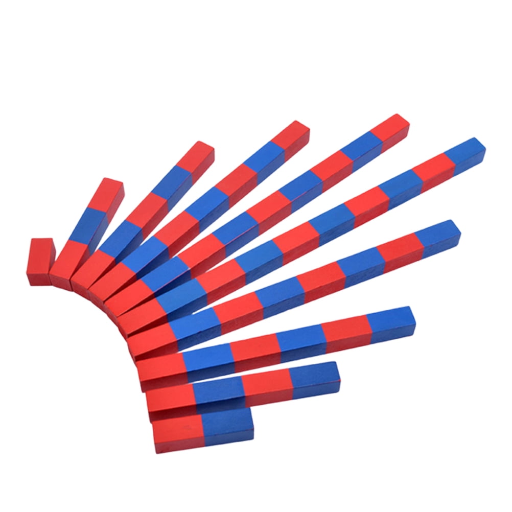 Hemoton Edition Mathematics Teaching Aid Kindergarten Red and Blue ...