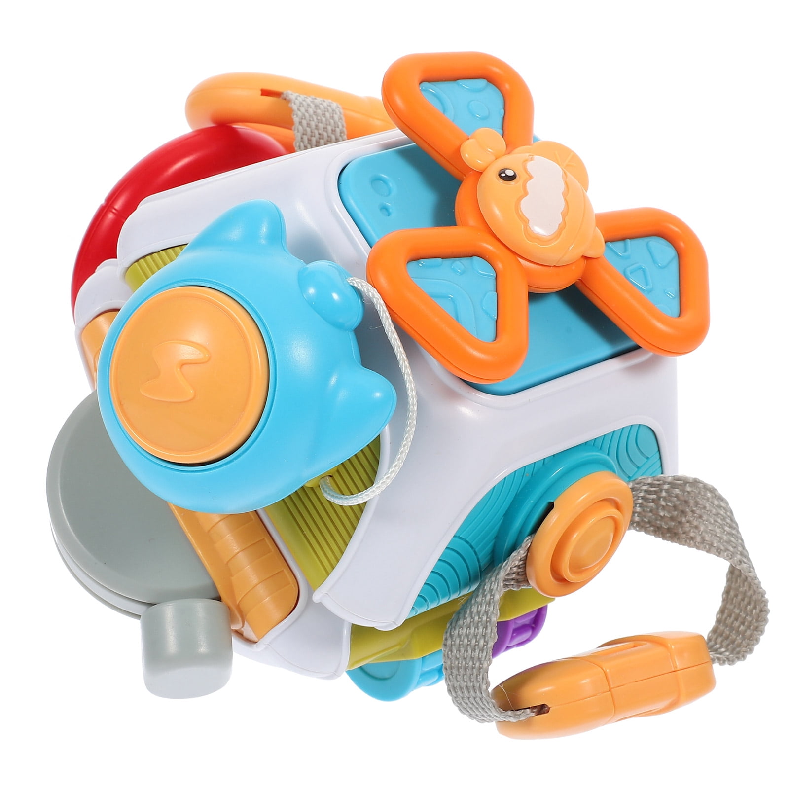 Hemoton Educational Toys Sensory Busy Cube Baby Practice Skills Cube ...