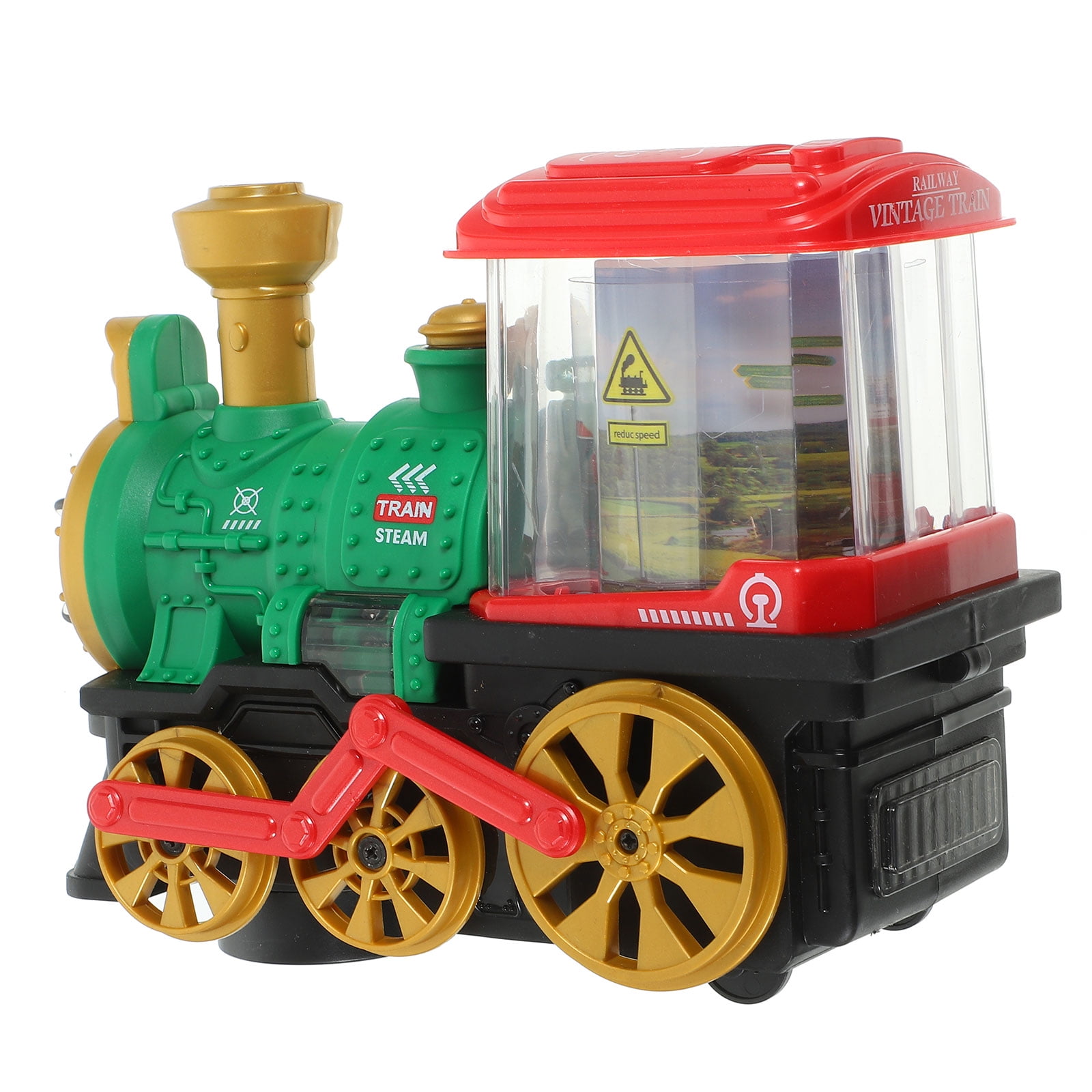 Hemoton Electric Train for Kids Classical Toy Train with Smoke Lights ...
