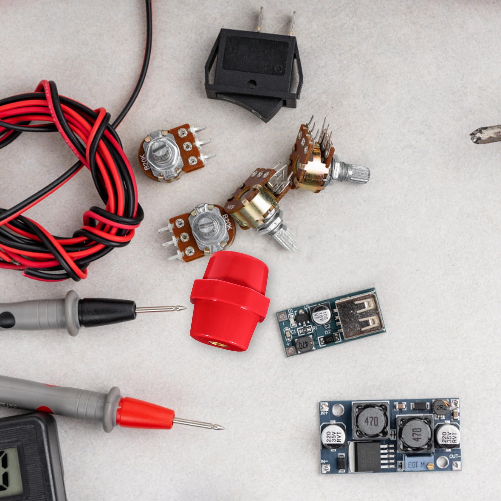 Hemoton Electrical Busbar Insulator Terminal Blocks Wire Crimp ...