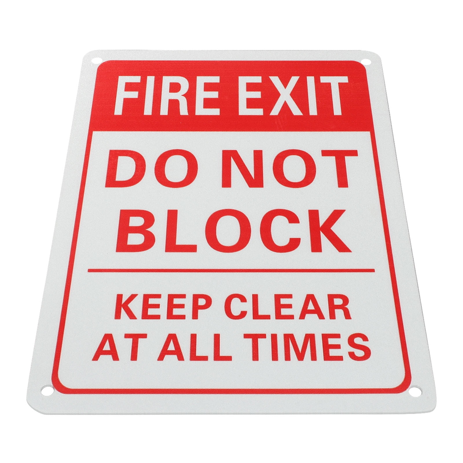 Hemoton Emergency Fire Exit Sign Do Not Block Sign Safety Sign ...