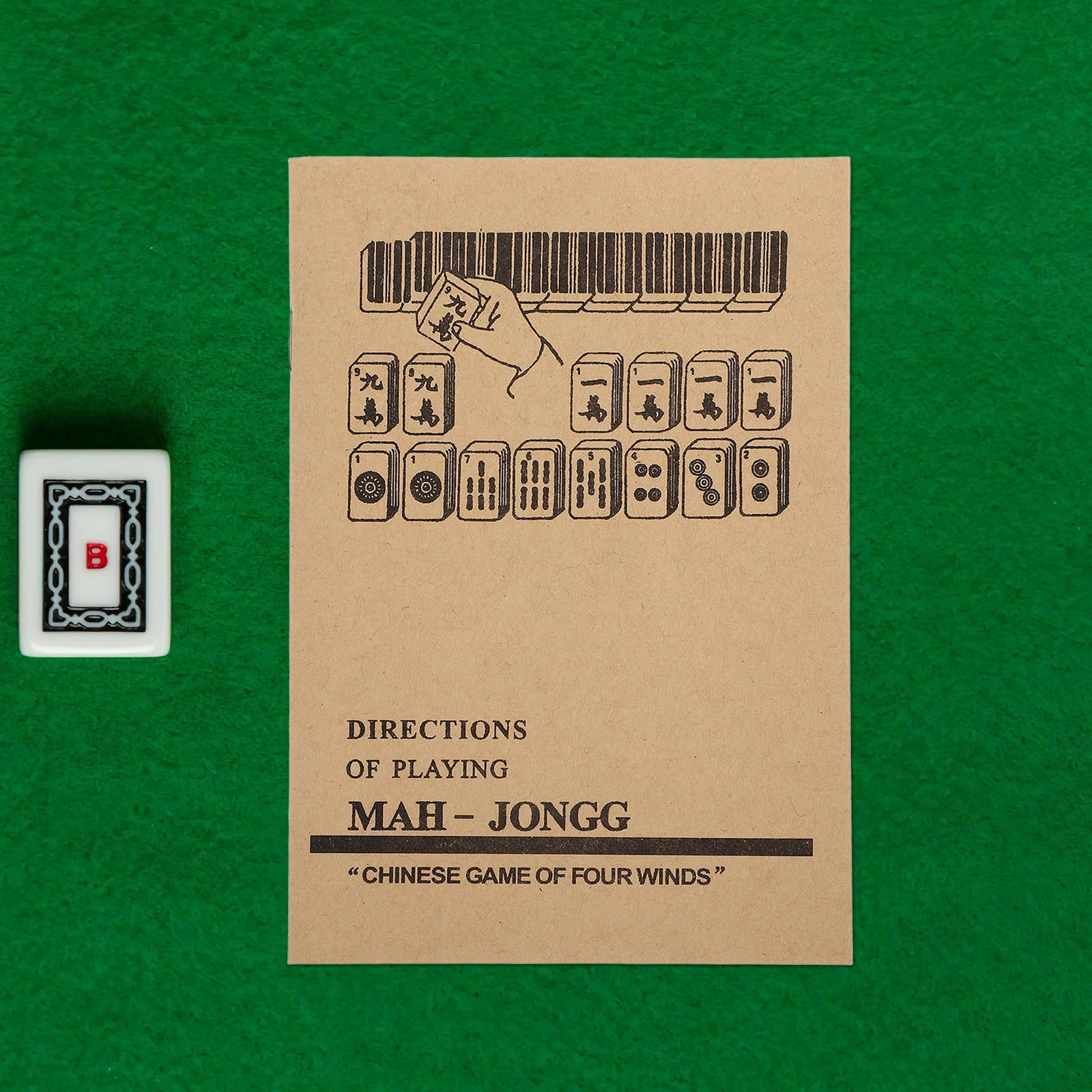 Hemoton English Mahjong Instruction Book Chinese Mahjong Learning ...