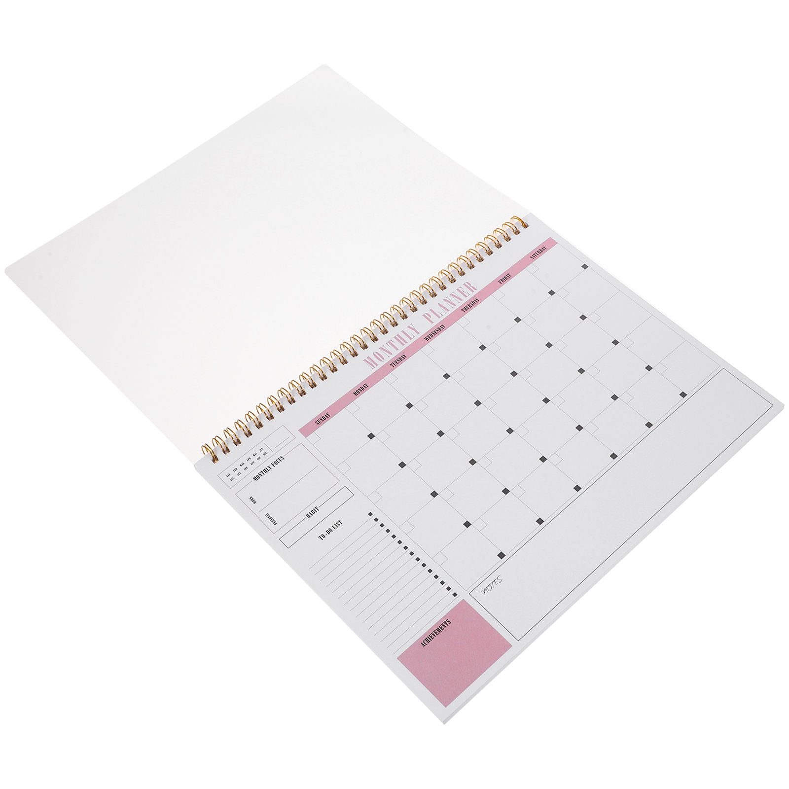 Hemoton English Students Planner Notepad Office Planner Notebook Weekly ...