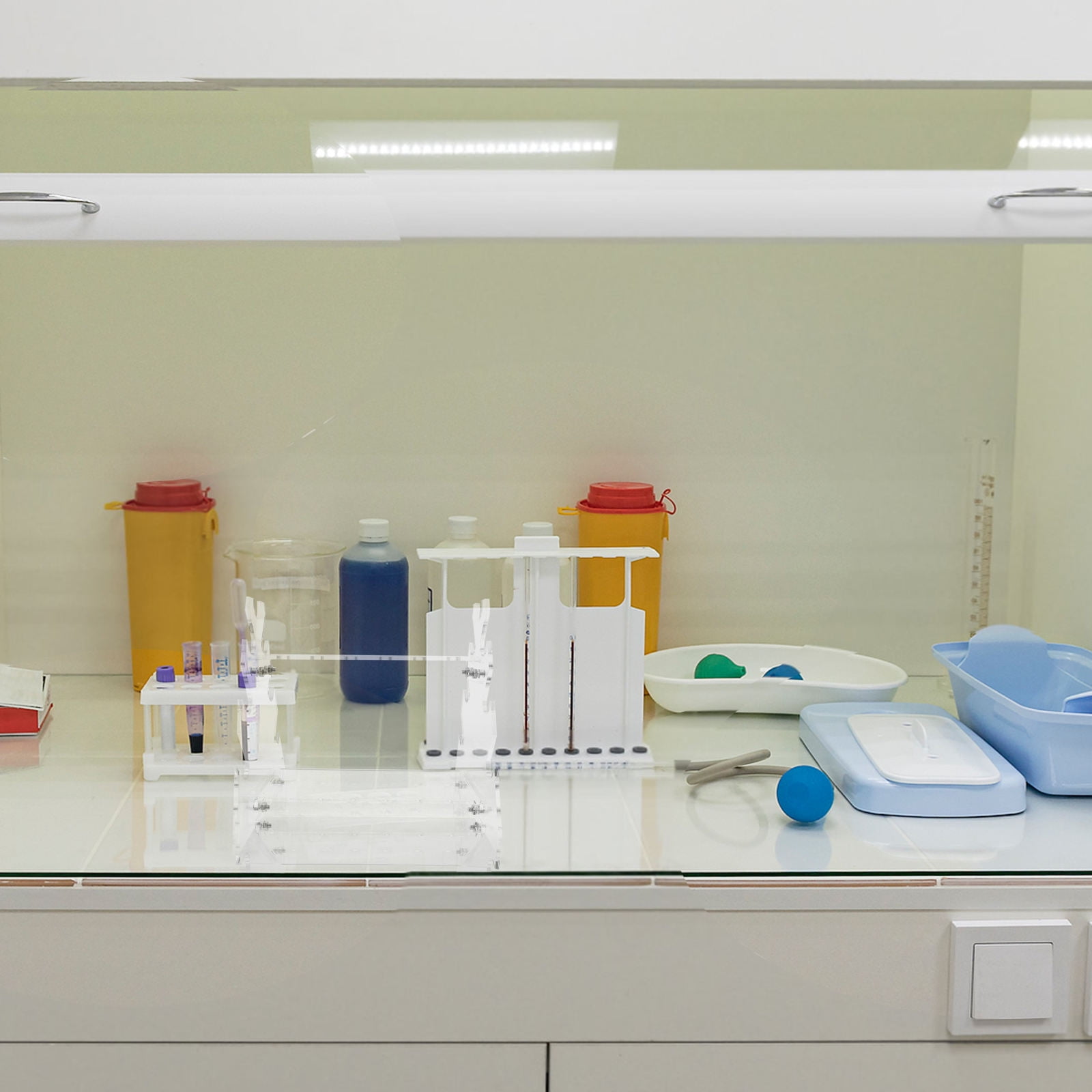 RENACLIPY Transparent Acrylic Pipette Organizer for Lab Storage, Stable ...