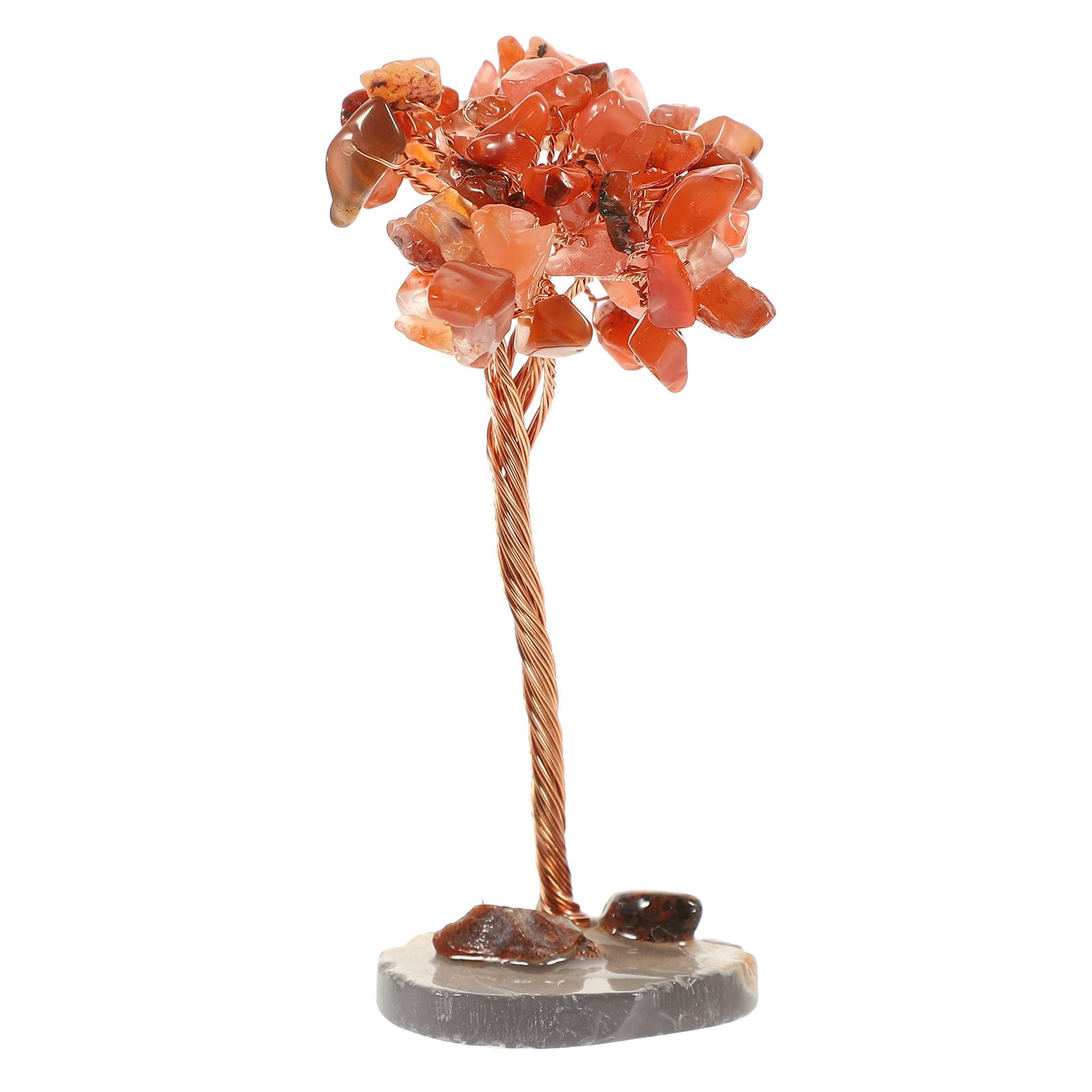 Crystal Tree Ornament for Decoration with Metal and Crystal Gravel ...