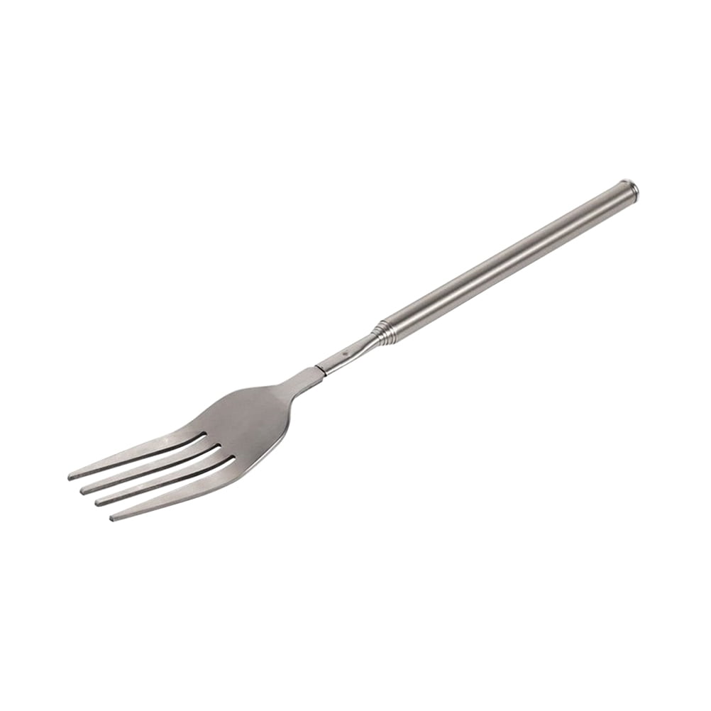 Hemoton Extendable Stainless Steel Fork Portable Kitchen Utensil ...