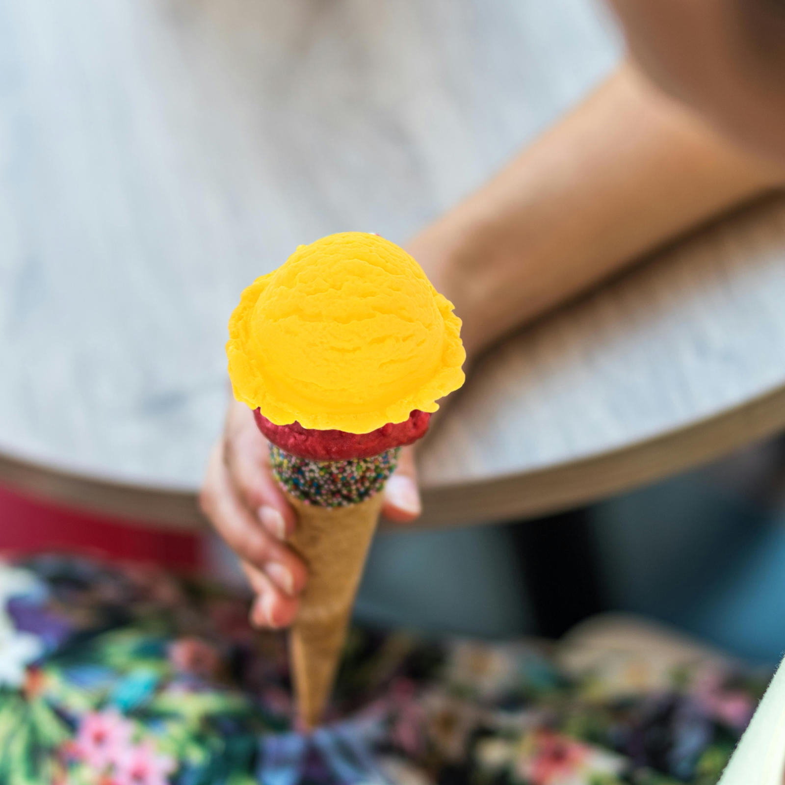 Hemoton Fake Ice Cream Cones Ice Cream Display Props Faux Ice Cream ...