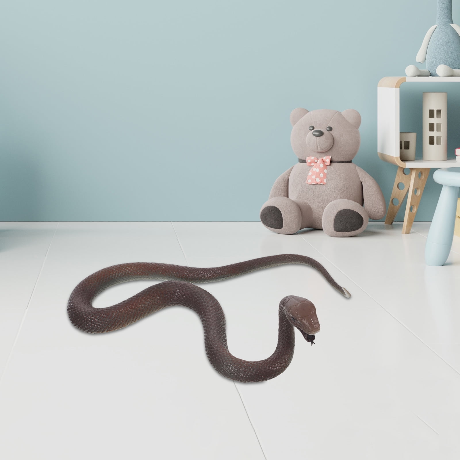 Hemoton Fake Snakes Toy Figurines Realistic Snake Prank Snake Props ...