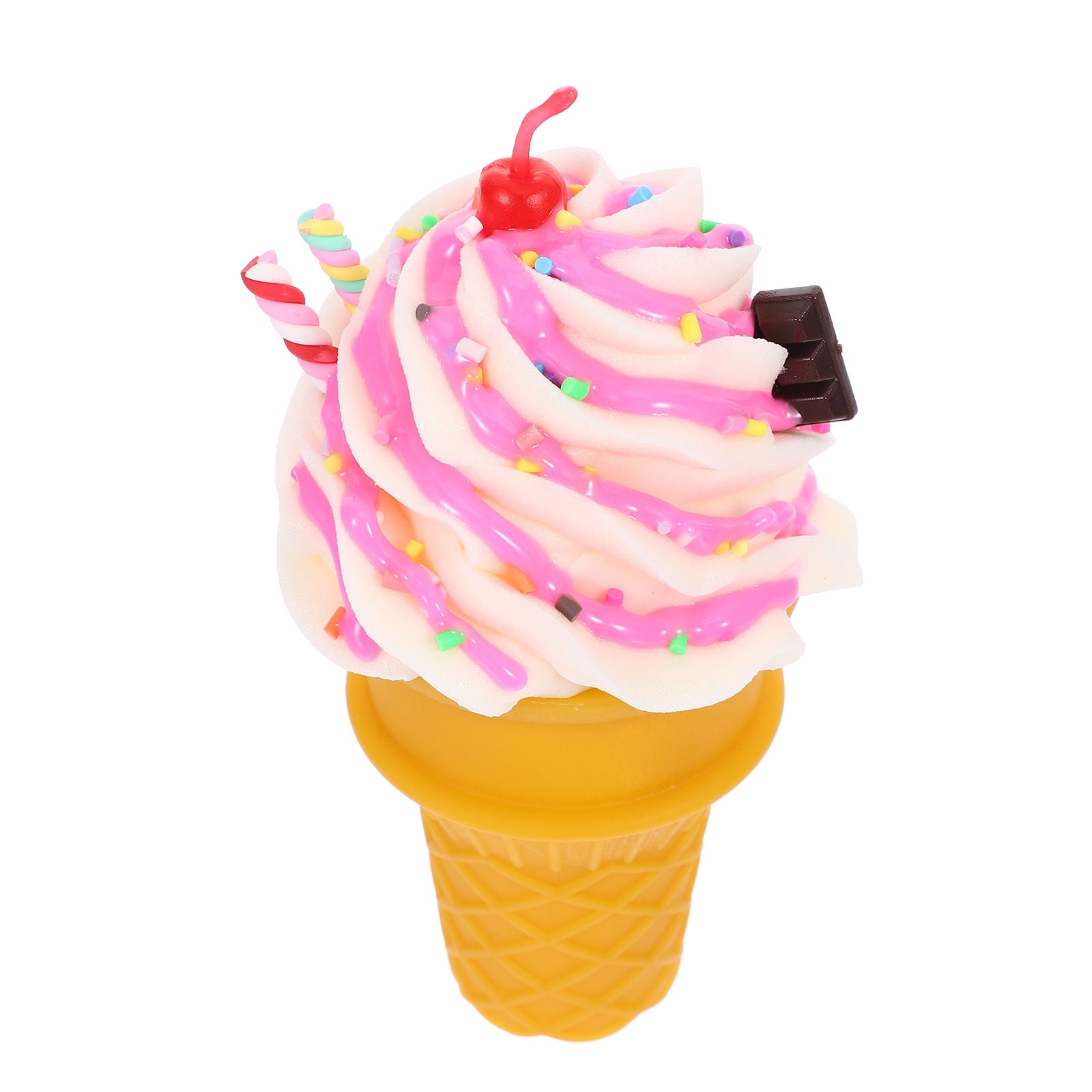 Hemoton Faux Ice Cream Cone Model Artificial Simulation Ice Cream ...