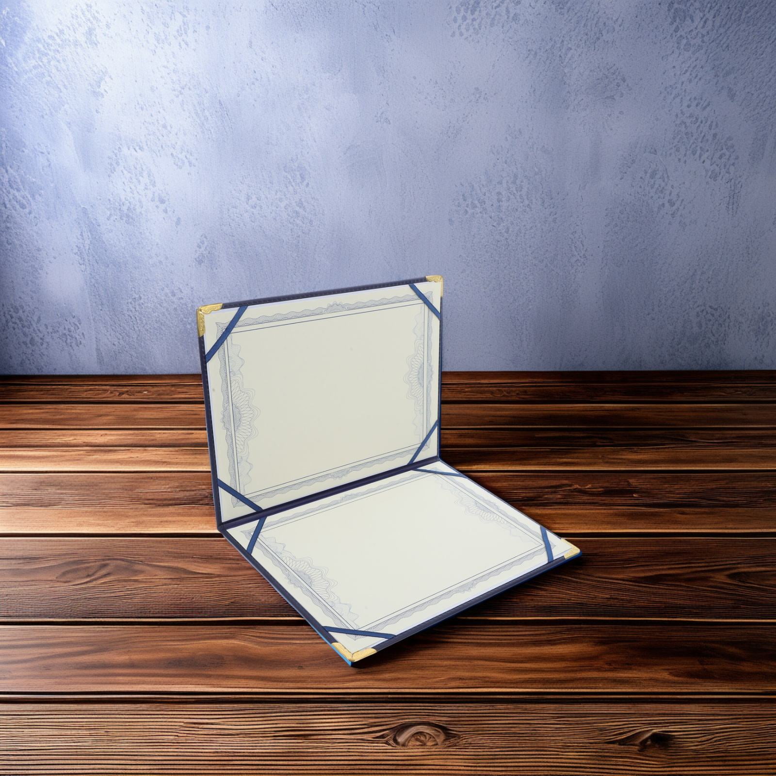 RENACLIPY Blue PU Graduation Certificate Holder Document Protector ...