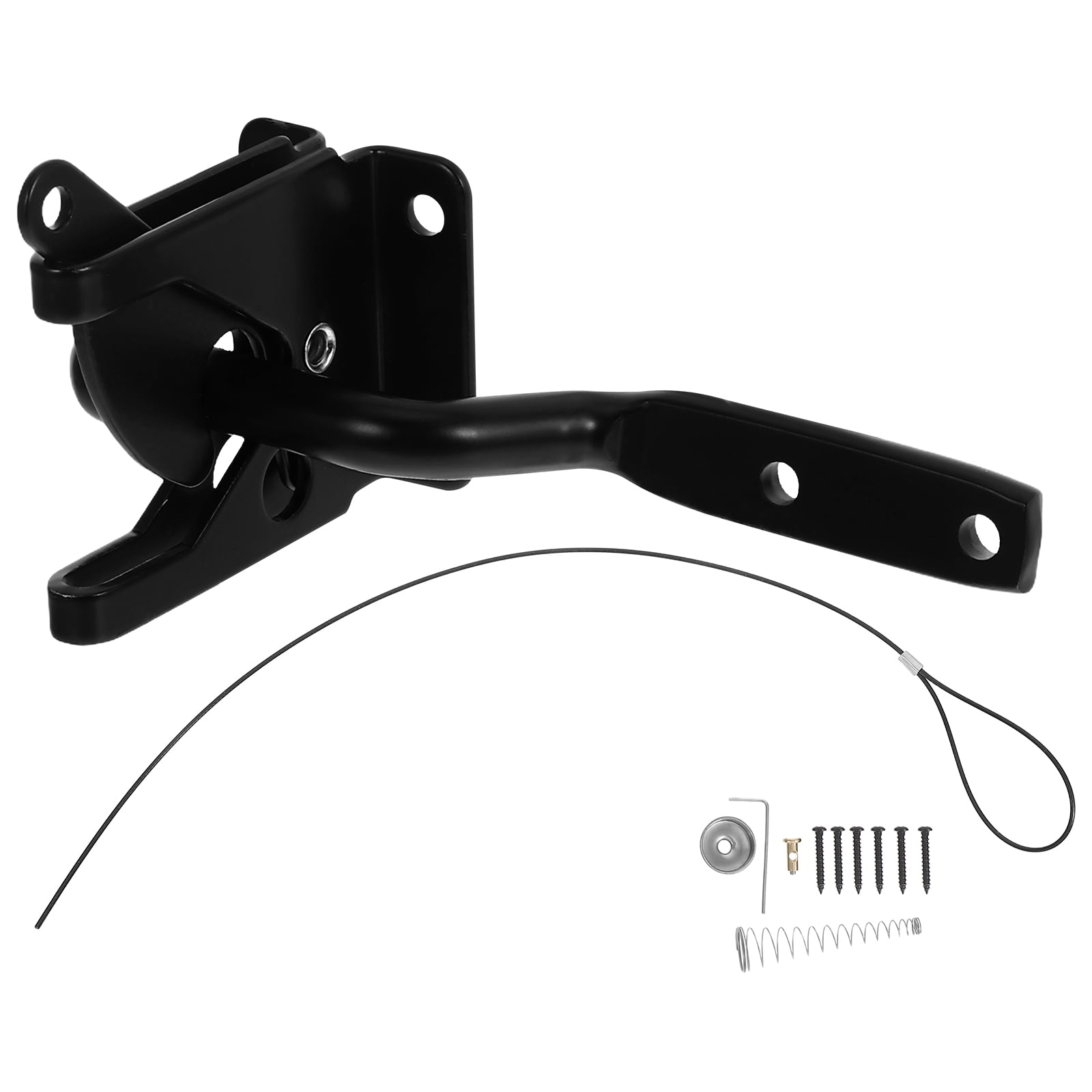 Hemoton Fence Gate Latch With Pull Ring Lock Spring Gate Latch Gate ...