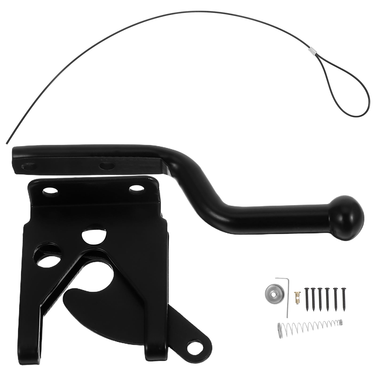 Hemoton Fence Gate Latch With Pull Ring Lock Spring Gate Latch Gate ...