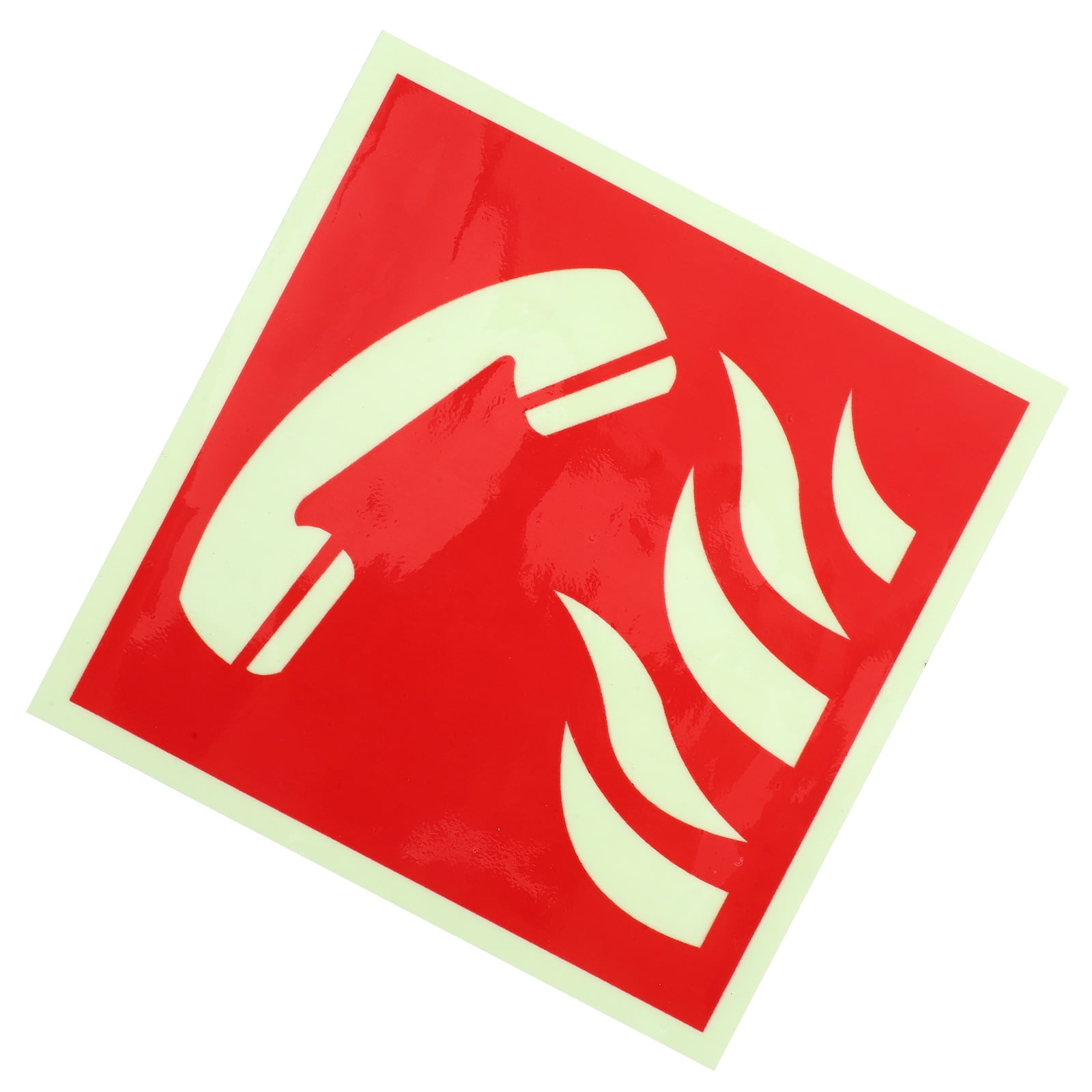 RENACLIPY Fire Emergency Phone Sticker Red PVC Safety Label for Home ...