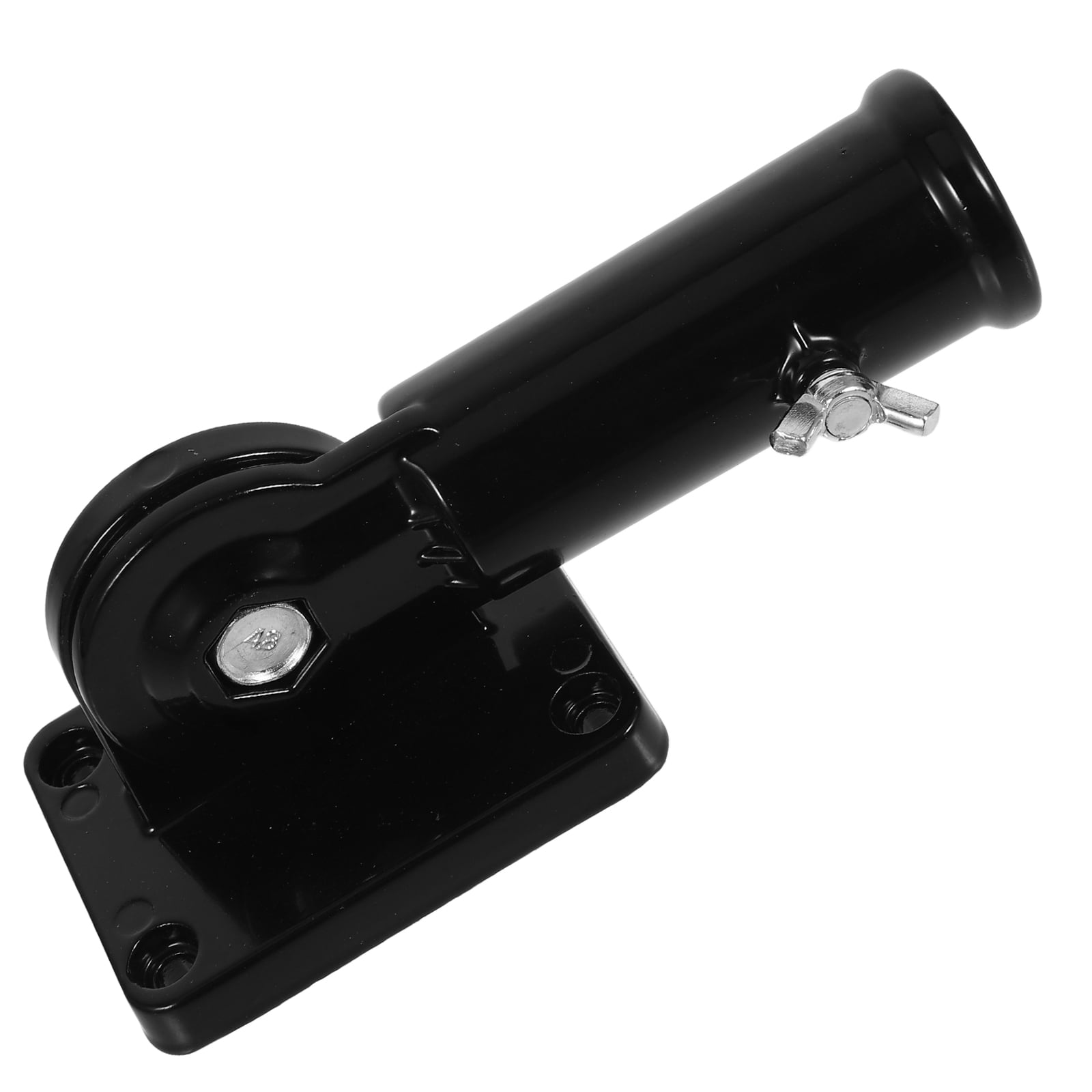 Hemoton Flag Pole Holder 180 Degree Rotatable Wall Mount Bracket ...