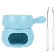 Evelots Mini Fondue Pot Set/Personal Fondue Mugs-Chocolate/Cheese/14 ...