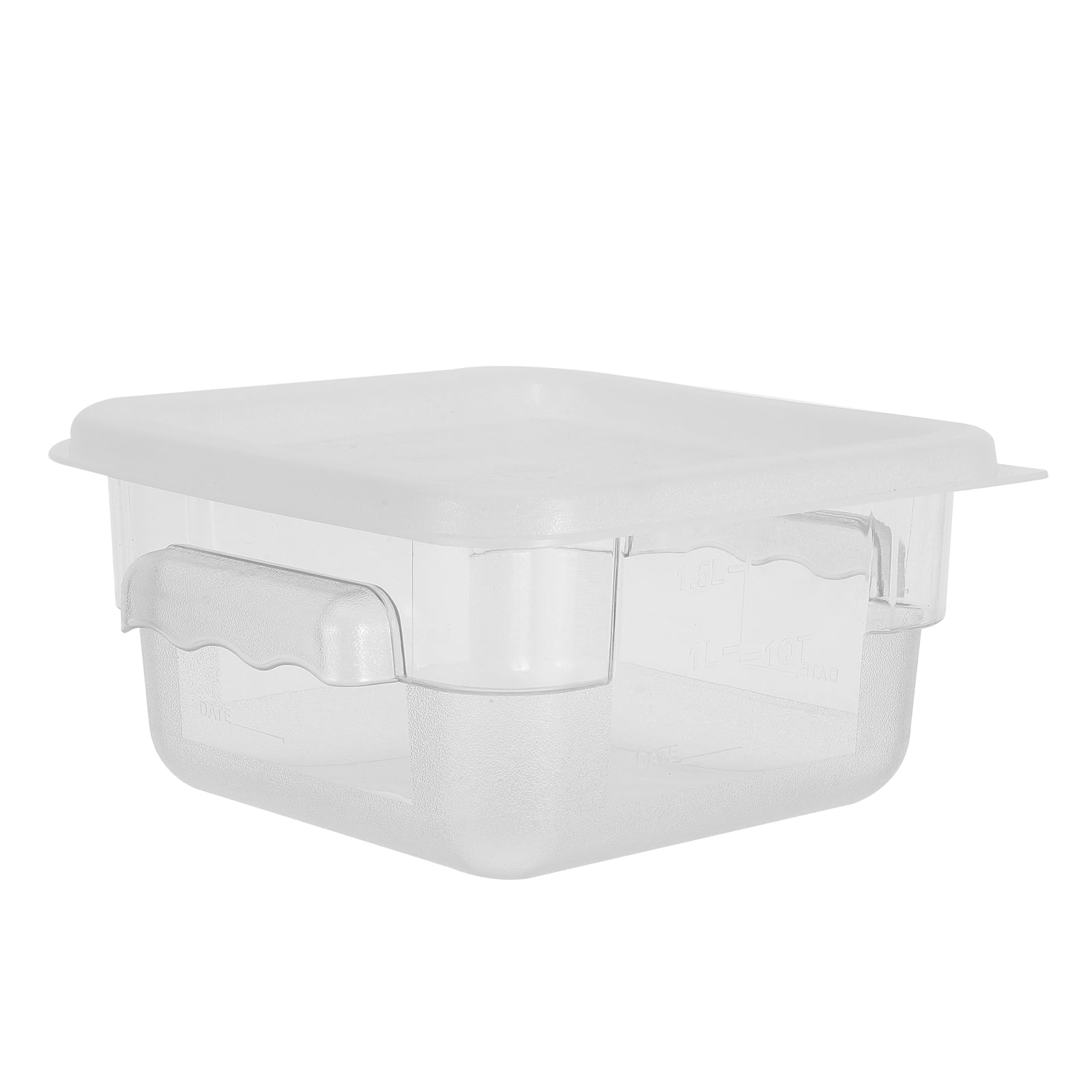 Hemoton Food Grade Square Storage Bins With Lids Rectangular Bucket For ...