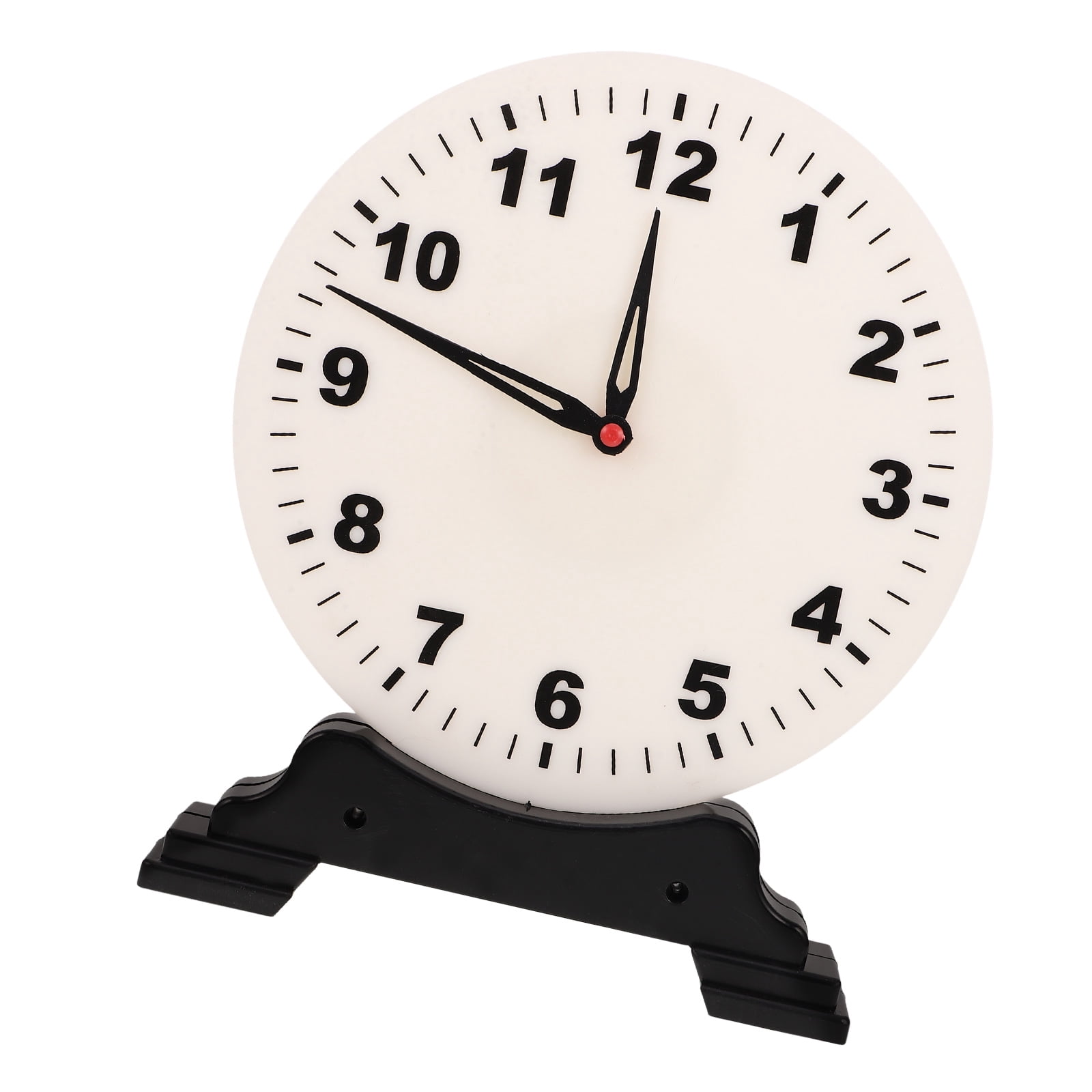 Hemoton Funny Clock Toy Plastic Time Clock Manual Kids Time Teaching ...