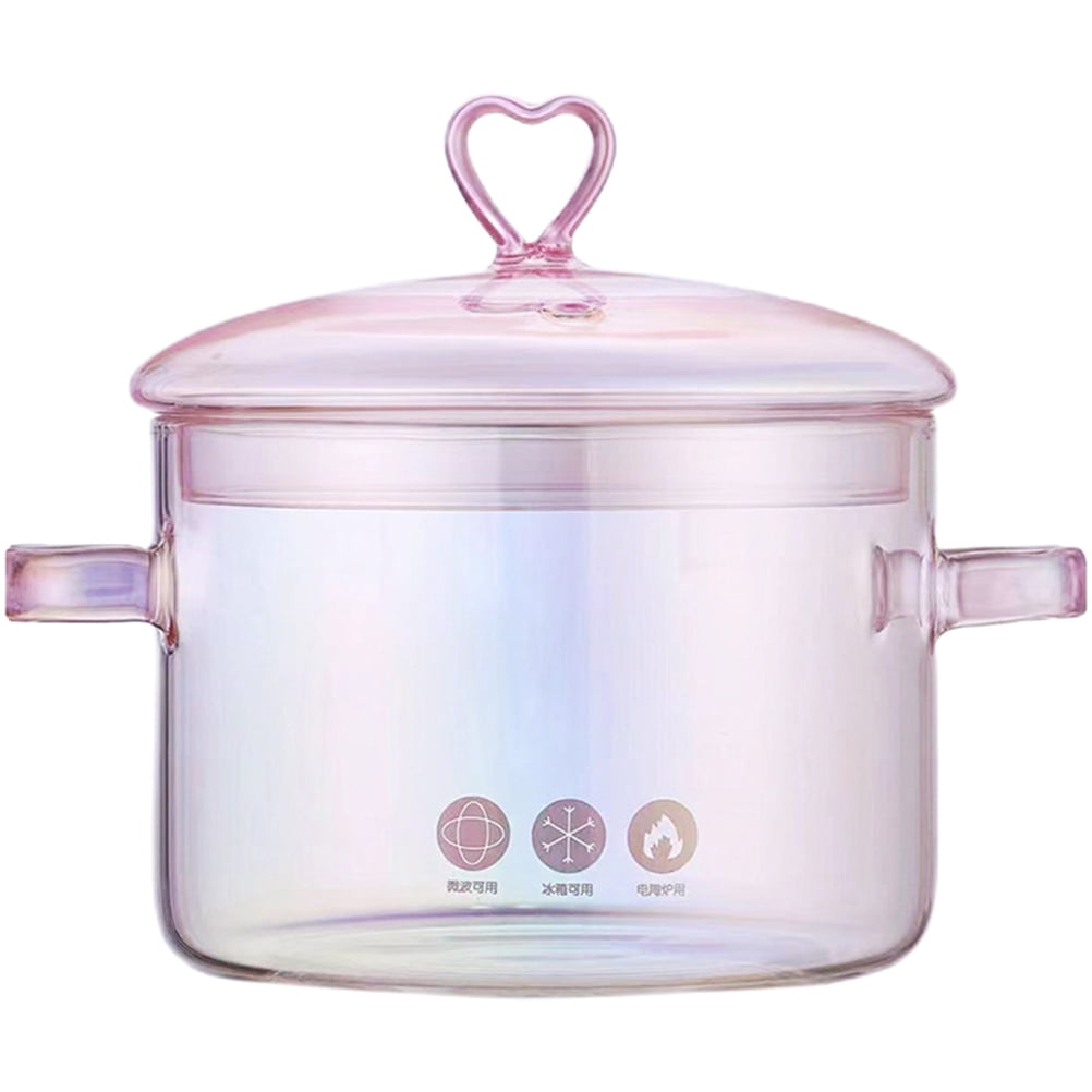 RENACLIPY Retro Glass Stew Pot Heat Conduction Anti-Scald Cooking Pot ...