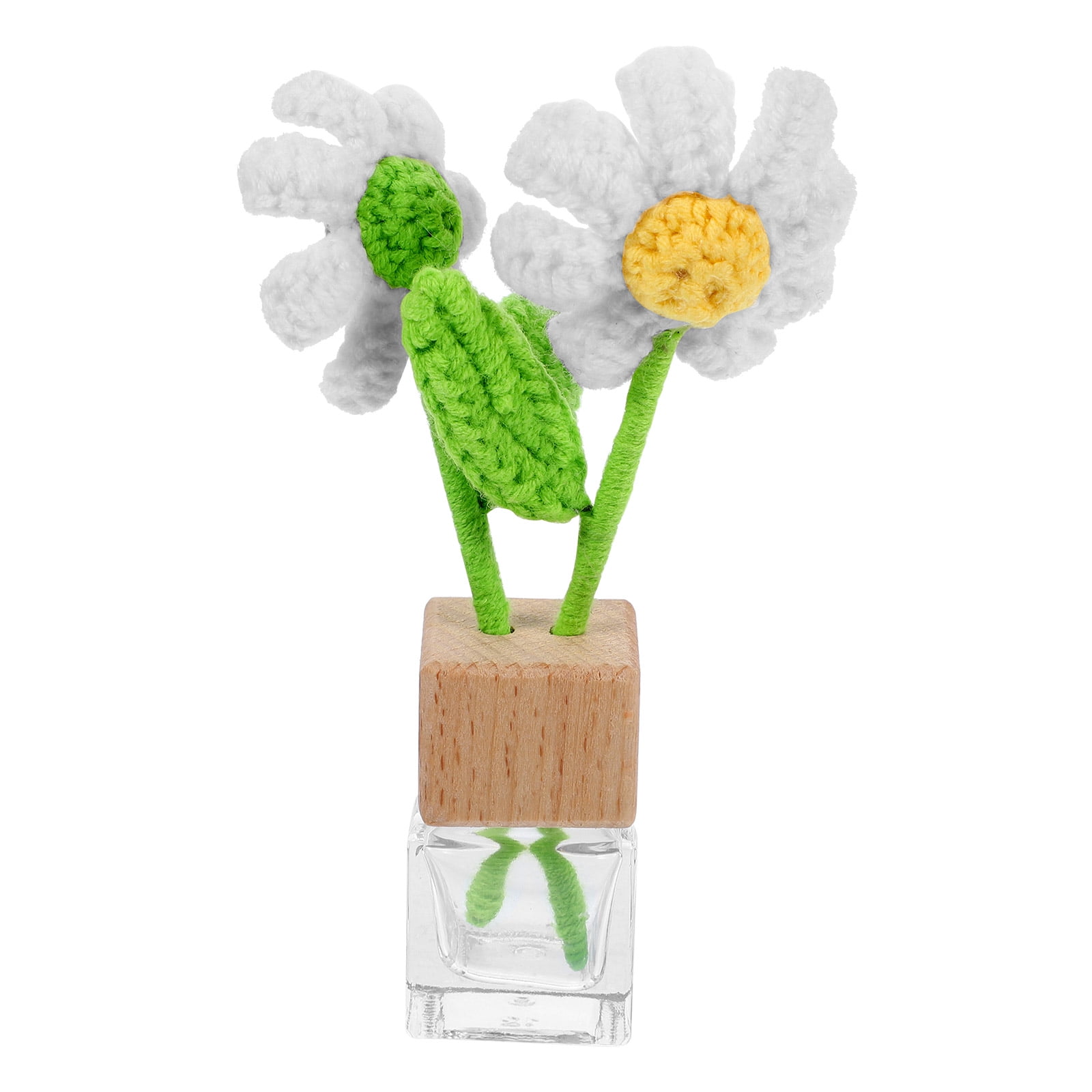 Hemoton Glass Diffuser Bottle with Flower Decor Empty Refillable Aroma ...