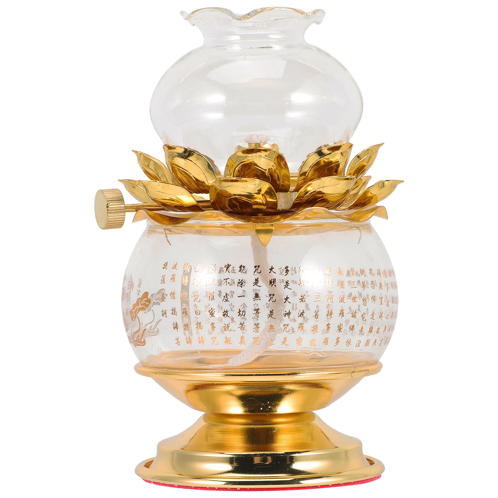 Hemoton Glass Liquid Ghee Lamp Refillable Lamp Kerosene Lamp Burner ...