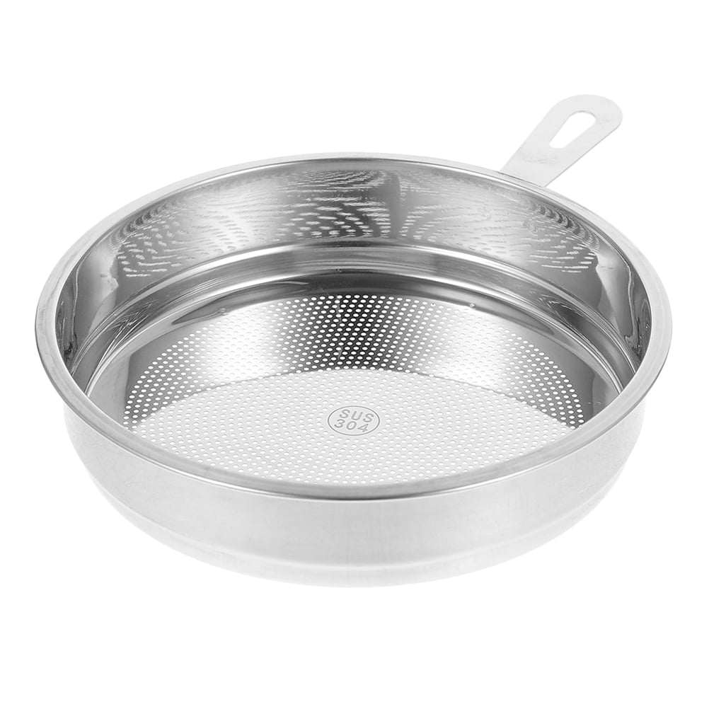 Hemoton Grease Container Strainer Tray Oil Pot Strainer Fine Mesh ...