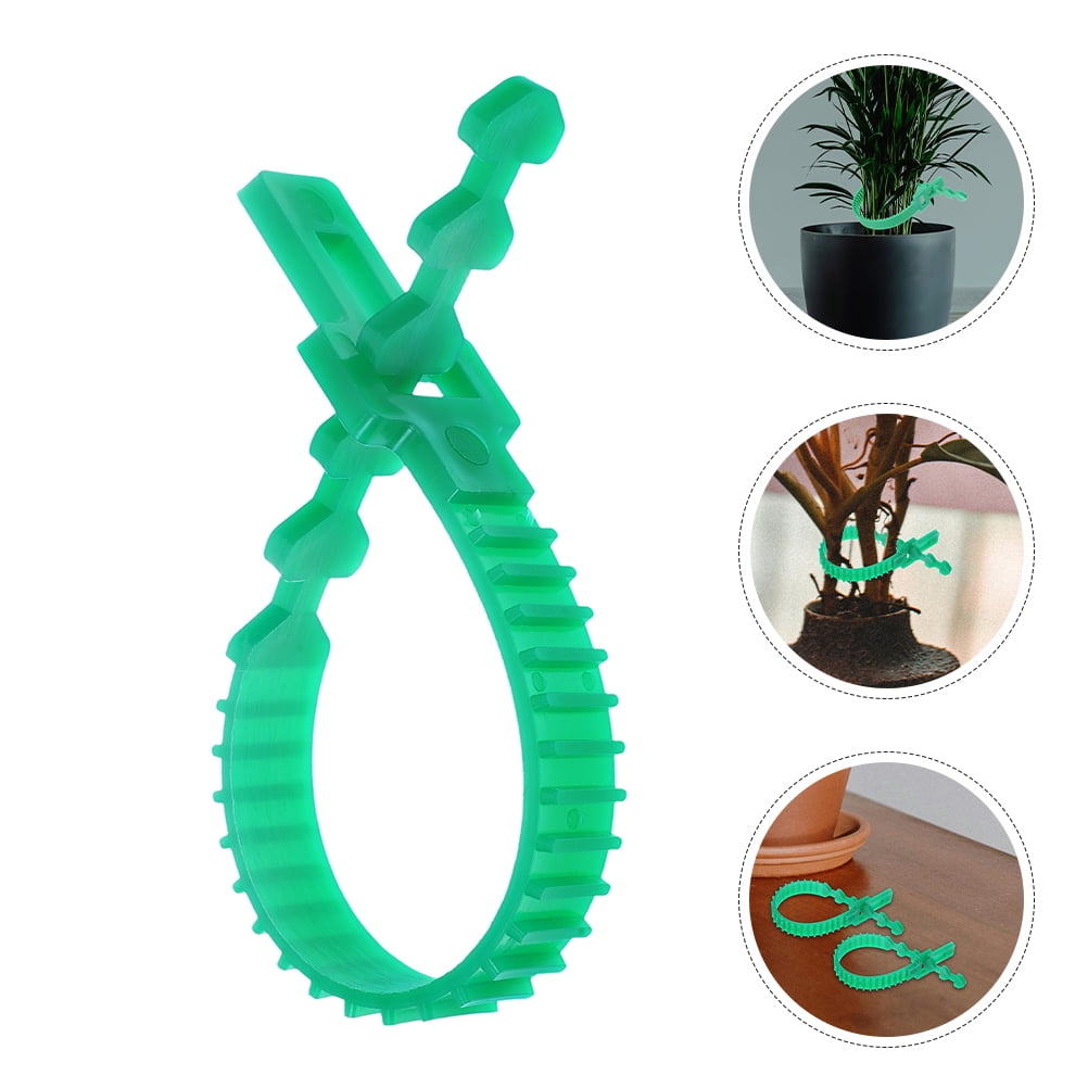 Hemoton Green Reusable Garden Ties for Plant Support with Adjustable ...