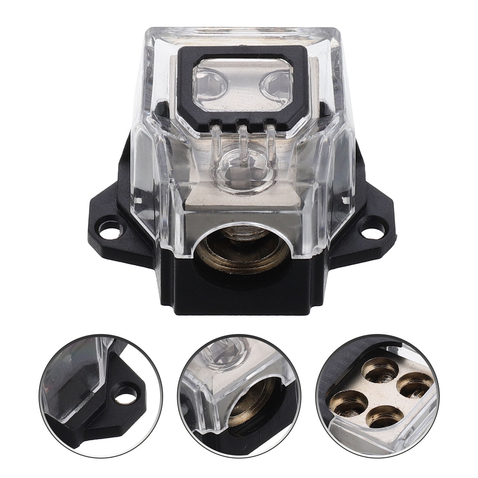 Renaclipy Car Audio Splitter Audio Wire Distribution Block Zinc Alloy 1pack