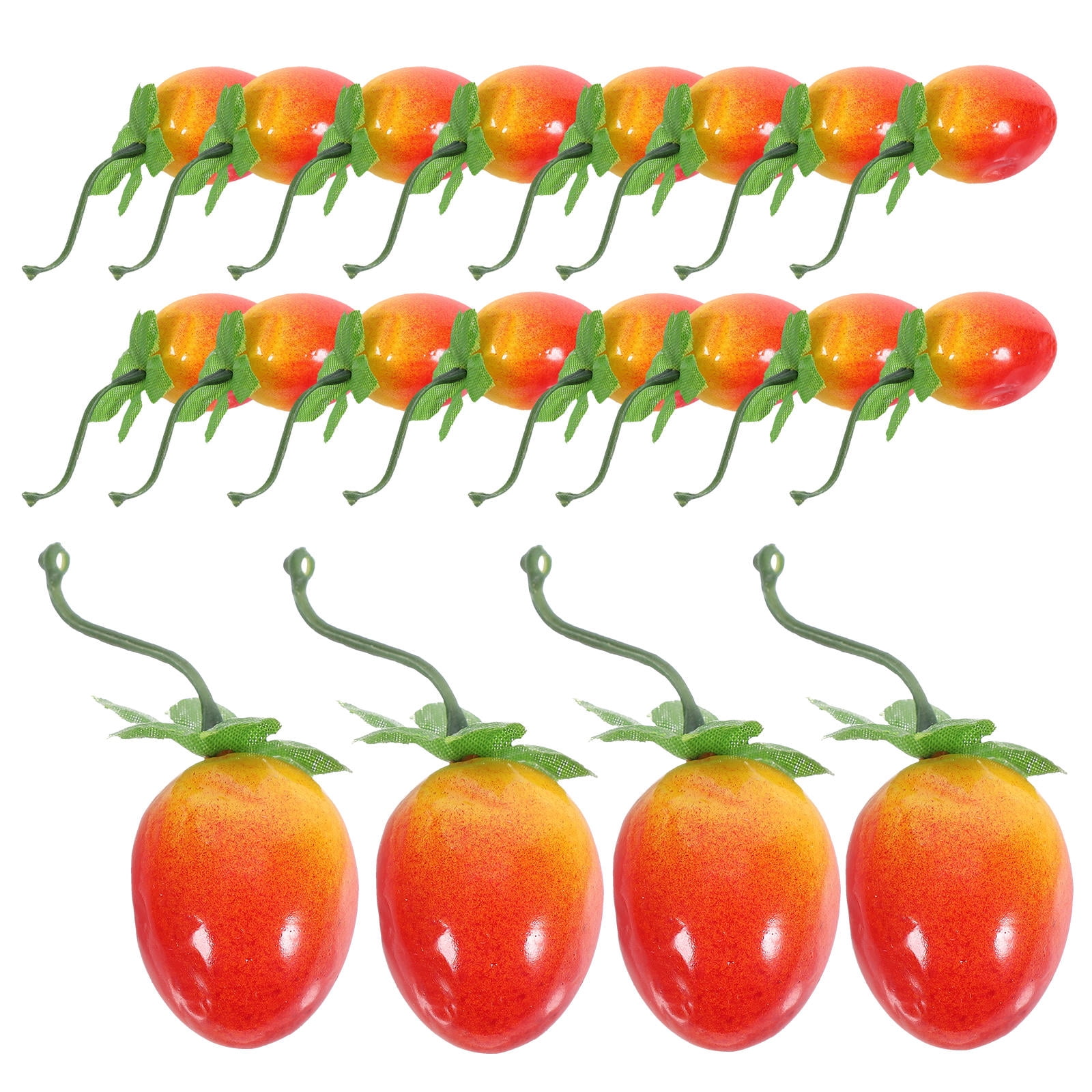 Hemoton 20pcs Mini Tomato Model Adornment Realistic Cherry Tomato for ...