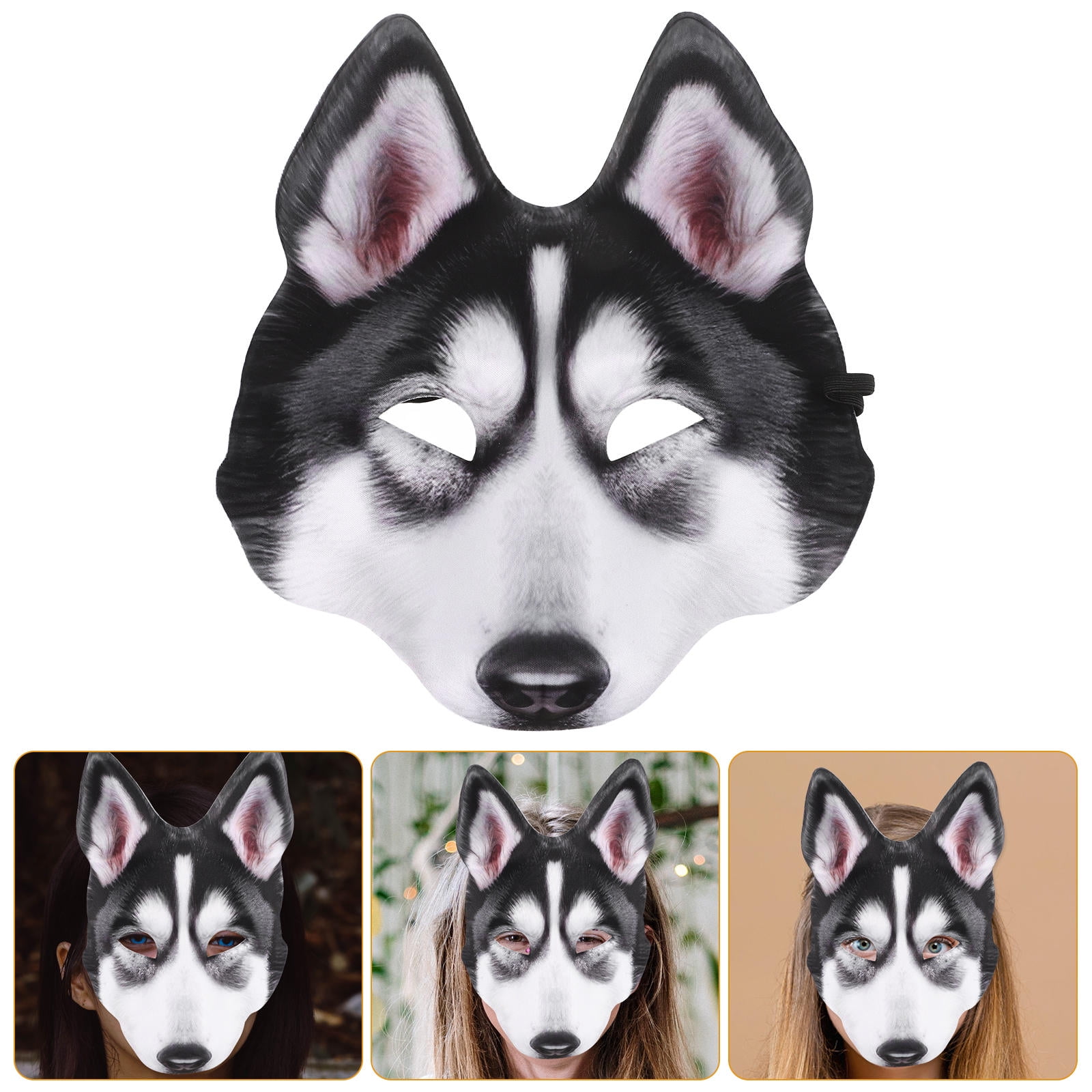 Hemoton Halloween Dog Head Mask Animal Masks Fancy Dress Costume Full ...