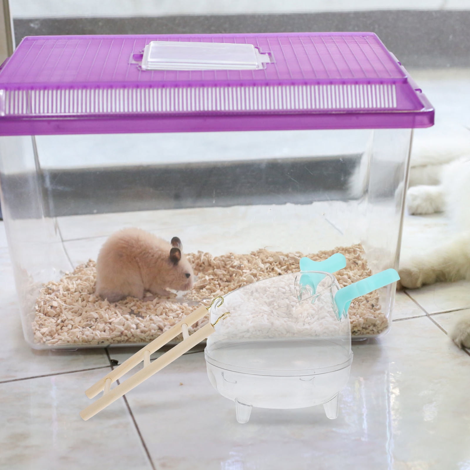 Hemoton Hamster Bathtub Hamster Bathroom Sand Bath Container Hamster ...