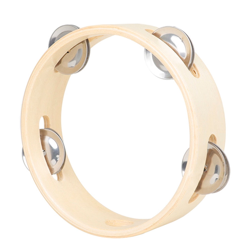 Hemoton Hand Bell Instrument Beginner Percussion Tambourines Rhythm ...