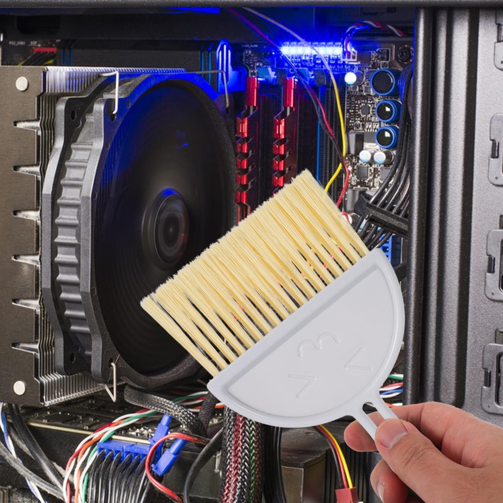 Hemoton Hand Broom and Dustpan Set Mini Desktop Broom and Dust Pan Small Whisk Broom Little ...