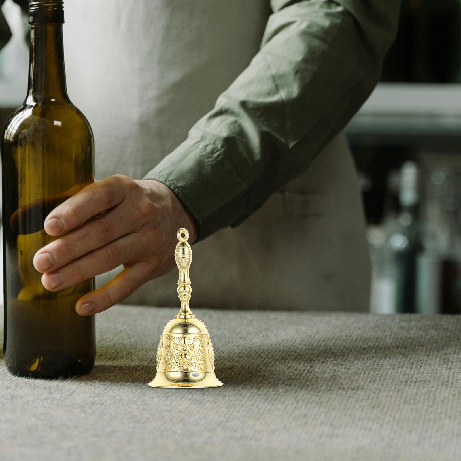 Hemoton Handheld Vintage Hand Bell Copper Alloy Handle Hand Bell for ...