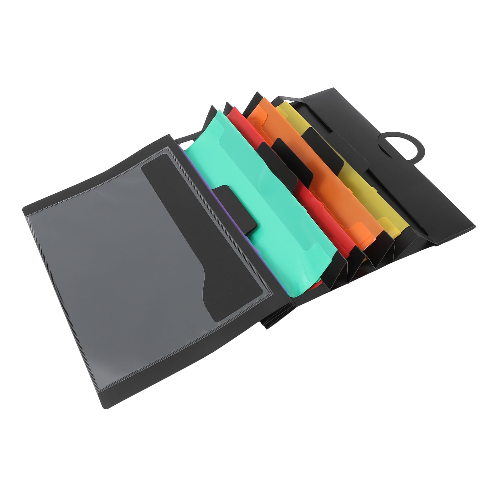 Hemoton Hanging File Organizer 6 Pocket Portable Accordion Style ...