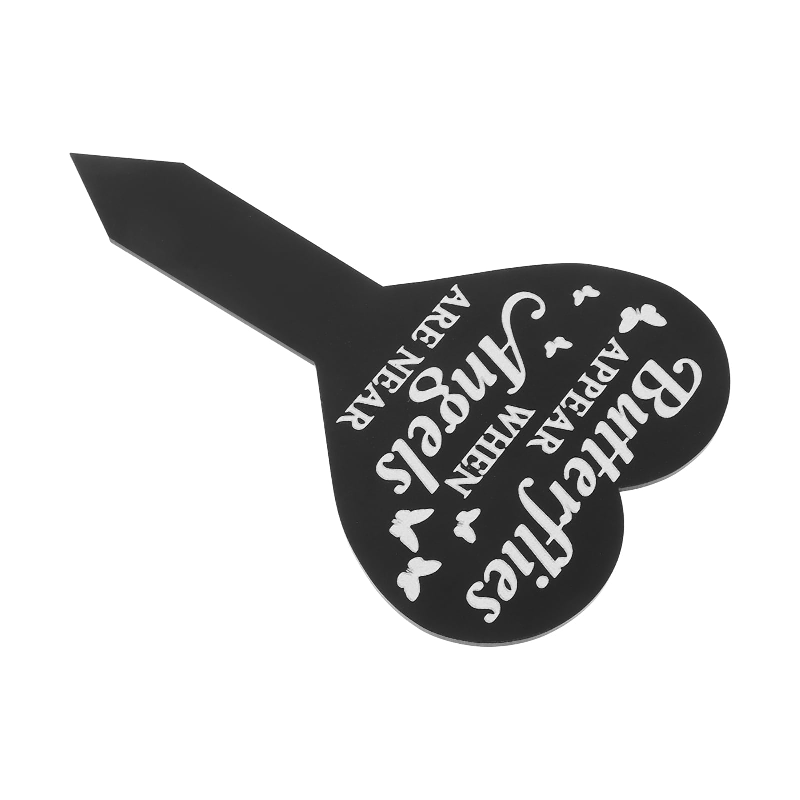 Hemoton Heart Shaped Memorial Stake for Cemetery Grave Marker Sympathy ...