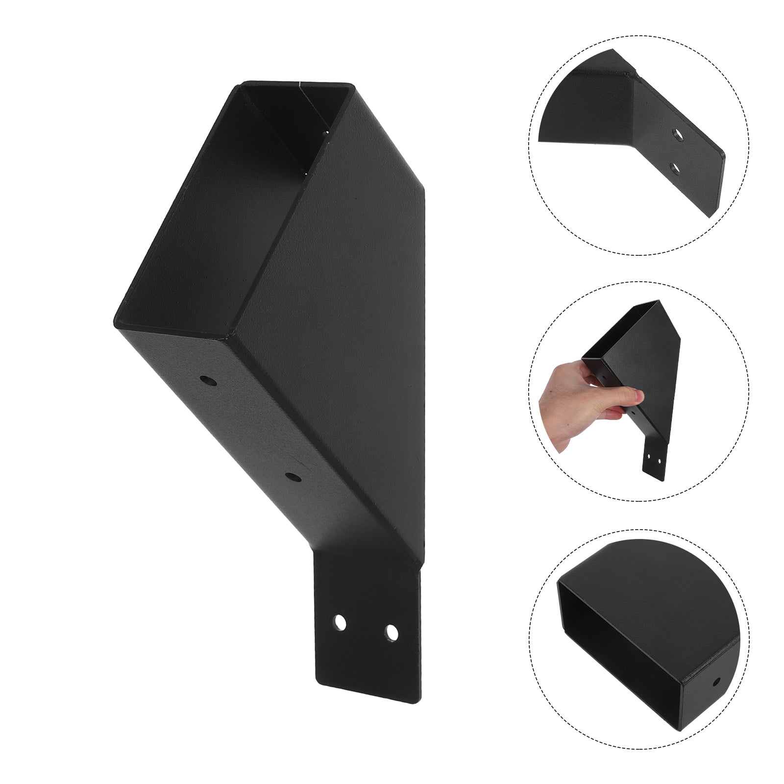 Hemoton Heavy Duty 45-Degree Angle Bracket for 2x4 Wood Posts Metal ...