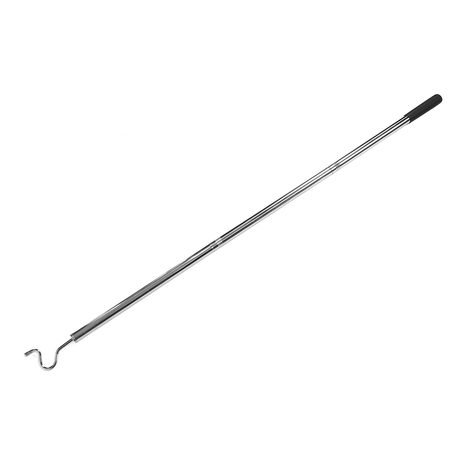 HEMOTON Stainless Steel Clothes Hanger Pole with Handle Heavy Duty ...