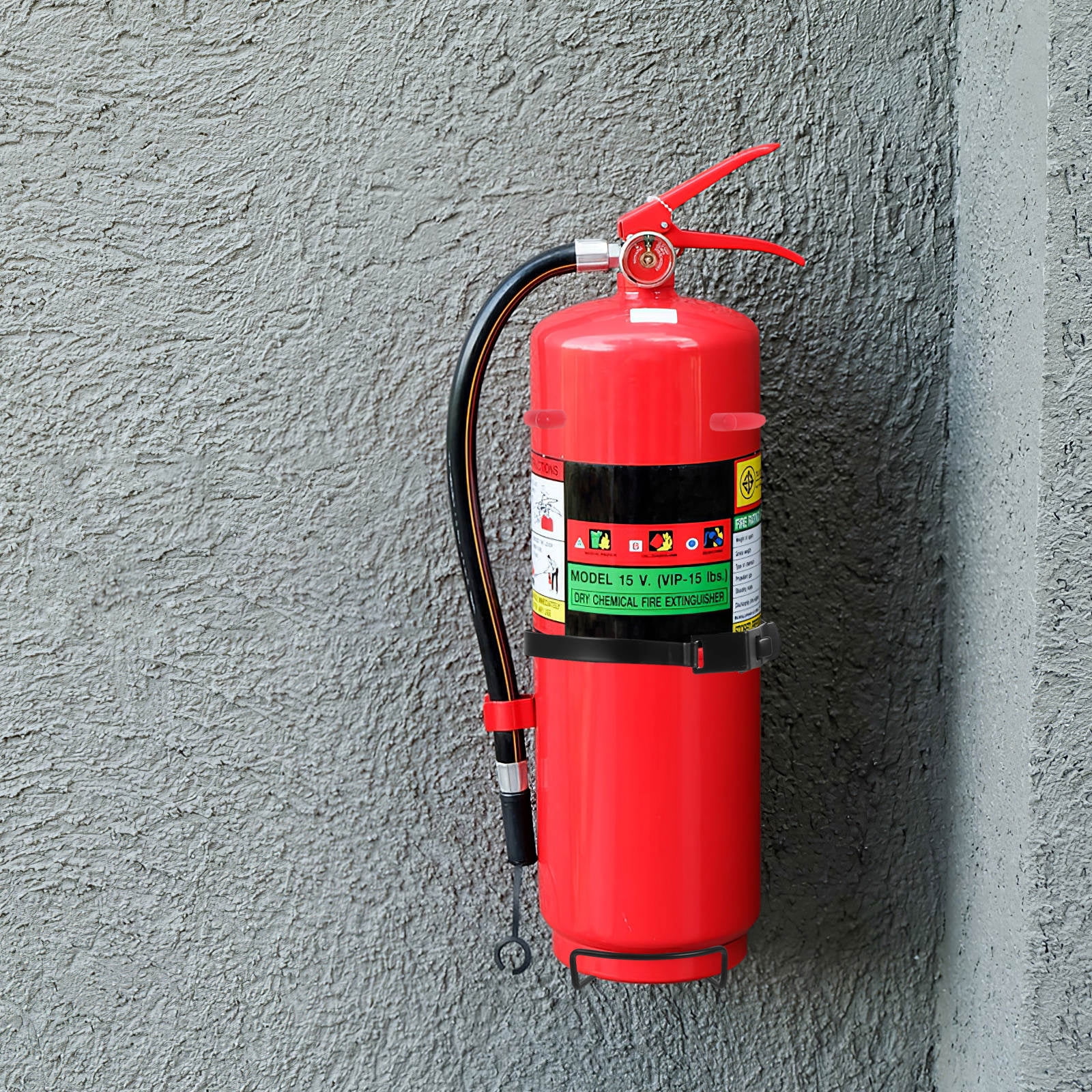 Hemoton Heavy Duty Fire Extinguisher Mount Bracket Wall Mounted Rack ...