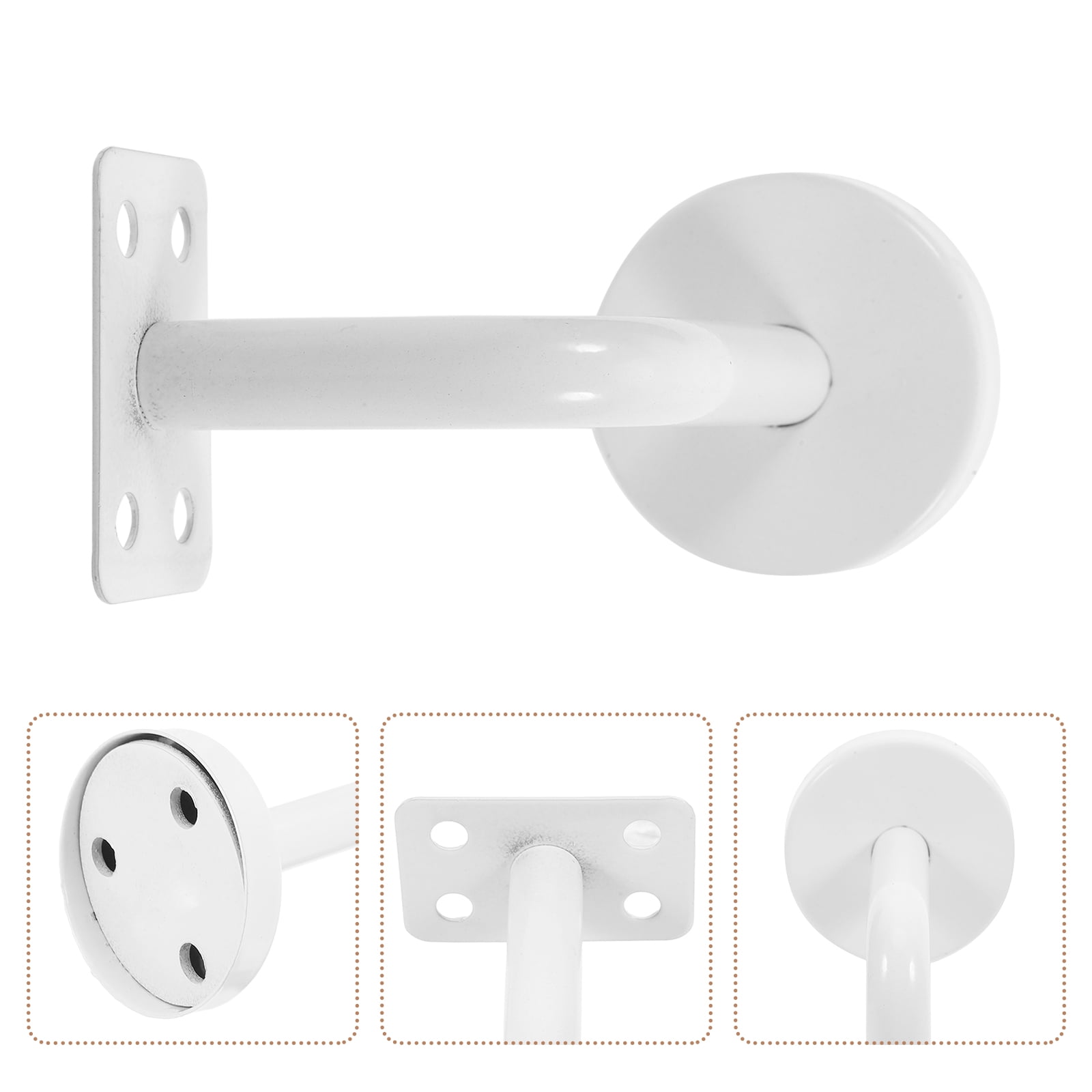 Hemoton Heavy Duty Handrail Bracket Stainless Steel Stair Railing ...