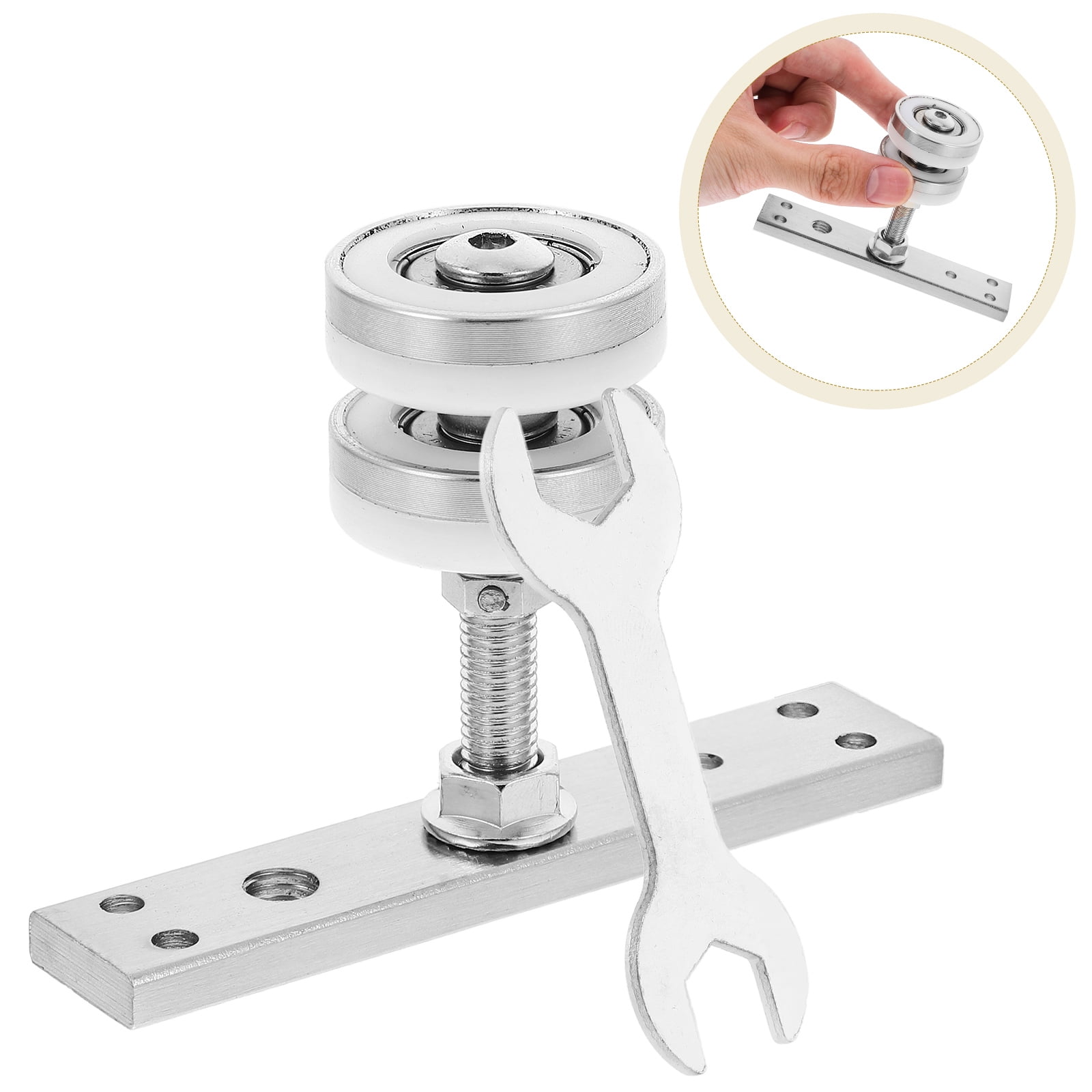 Hemoton Heavy Duty Sliding Glass Door Roller Stainless Steel Wheels ...