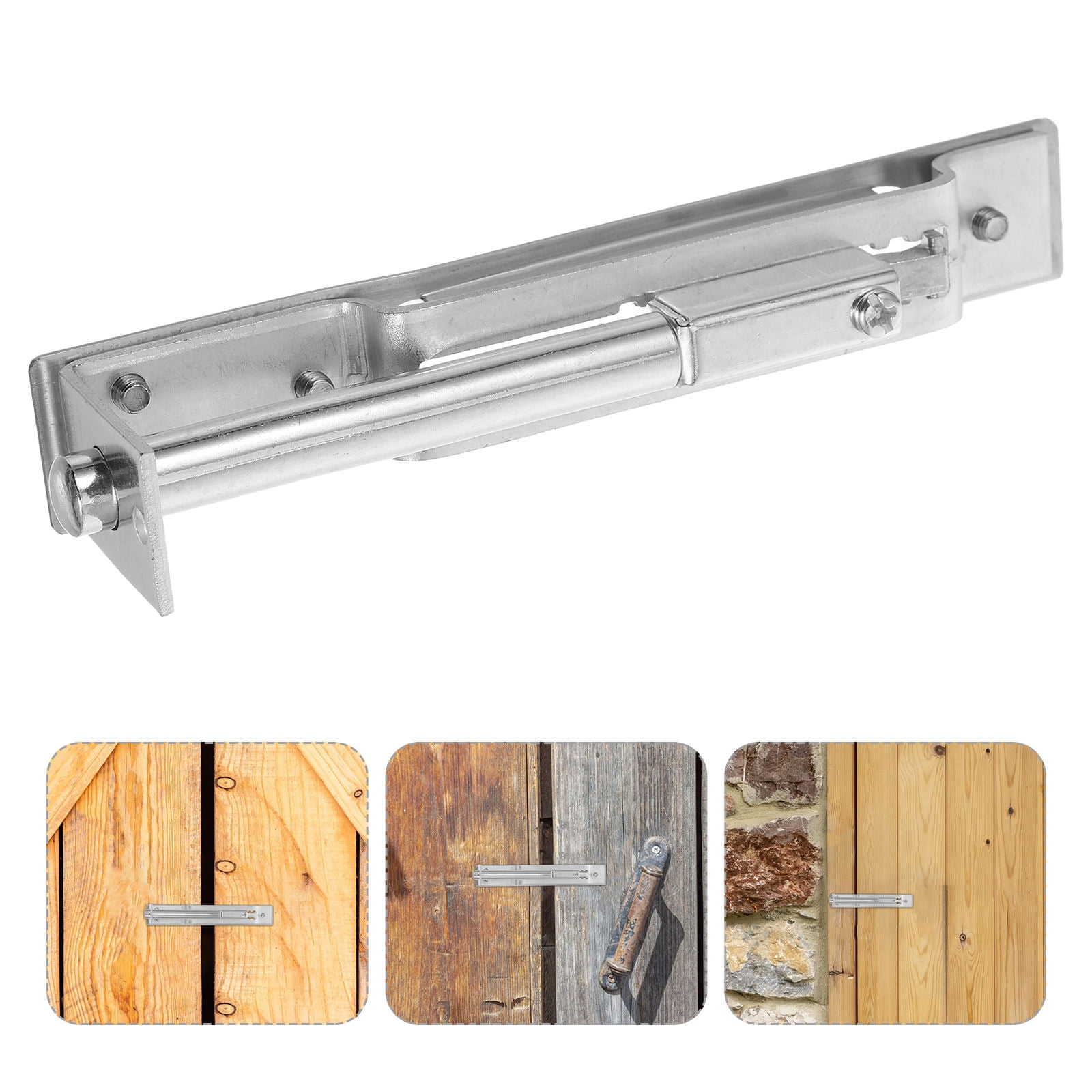 Hemoton Heavy-Duty Stainless Steel Hidden Flush Bolt 6 Inch Concealed ...