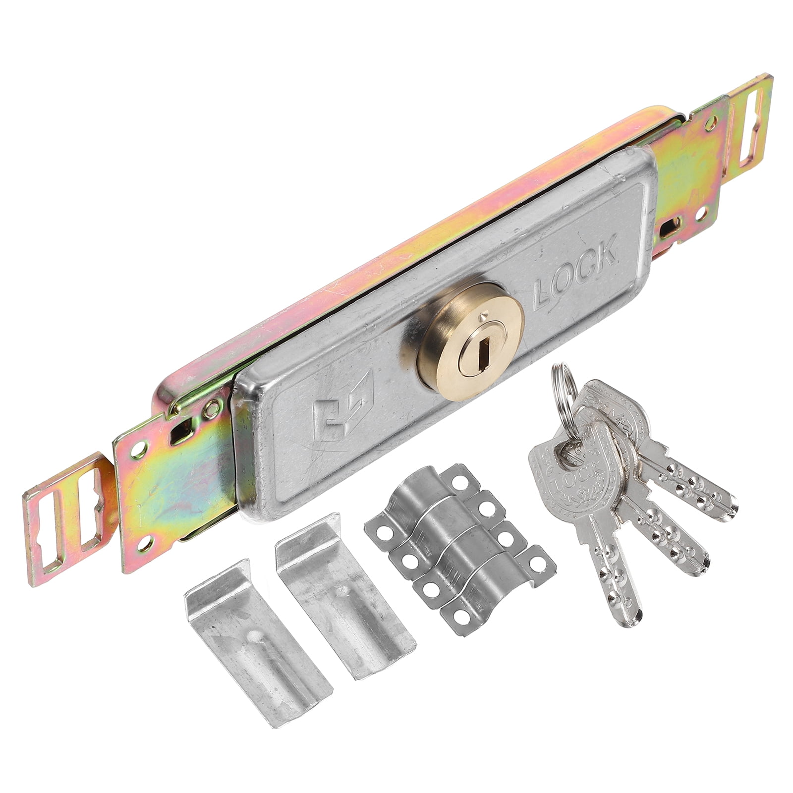 Hemoton Heavy Duty Vertical Cylinder Deadbolt Rim Lock Set Anti Theft ...