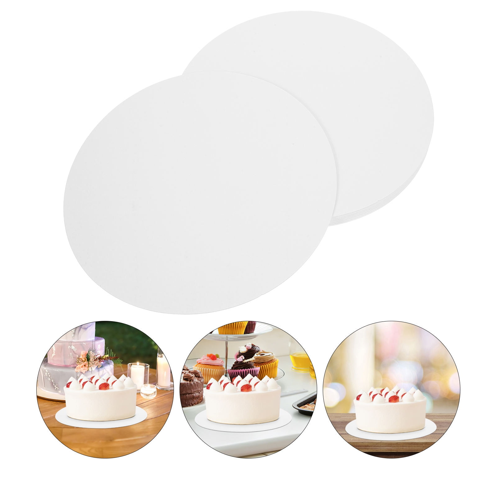Hemoton Hemoton 12pcs Round Cake Boards Cardboard Base for Display and ...
