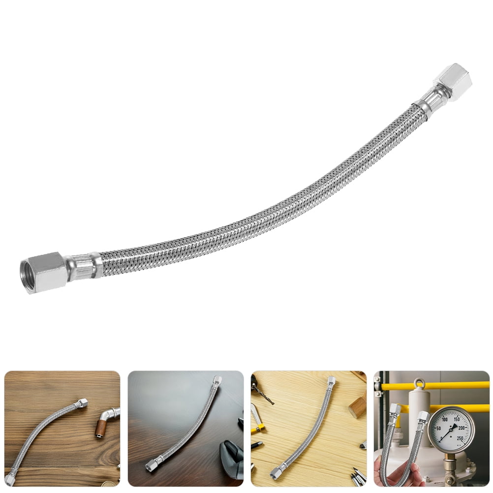 Hemoton Hemoton 2pcs Replacement Air Compressor Hose Stainless Steel ...