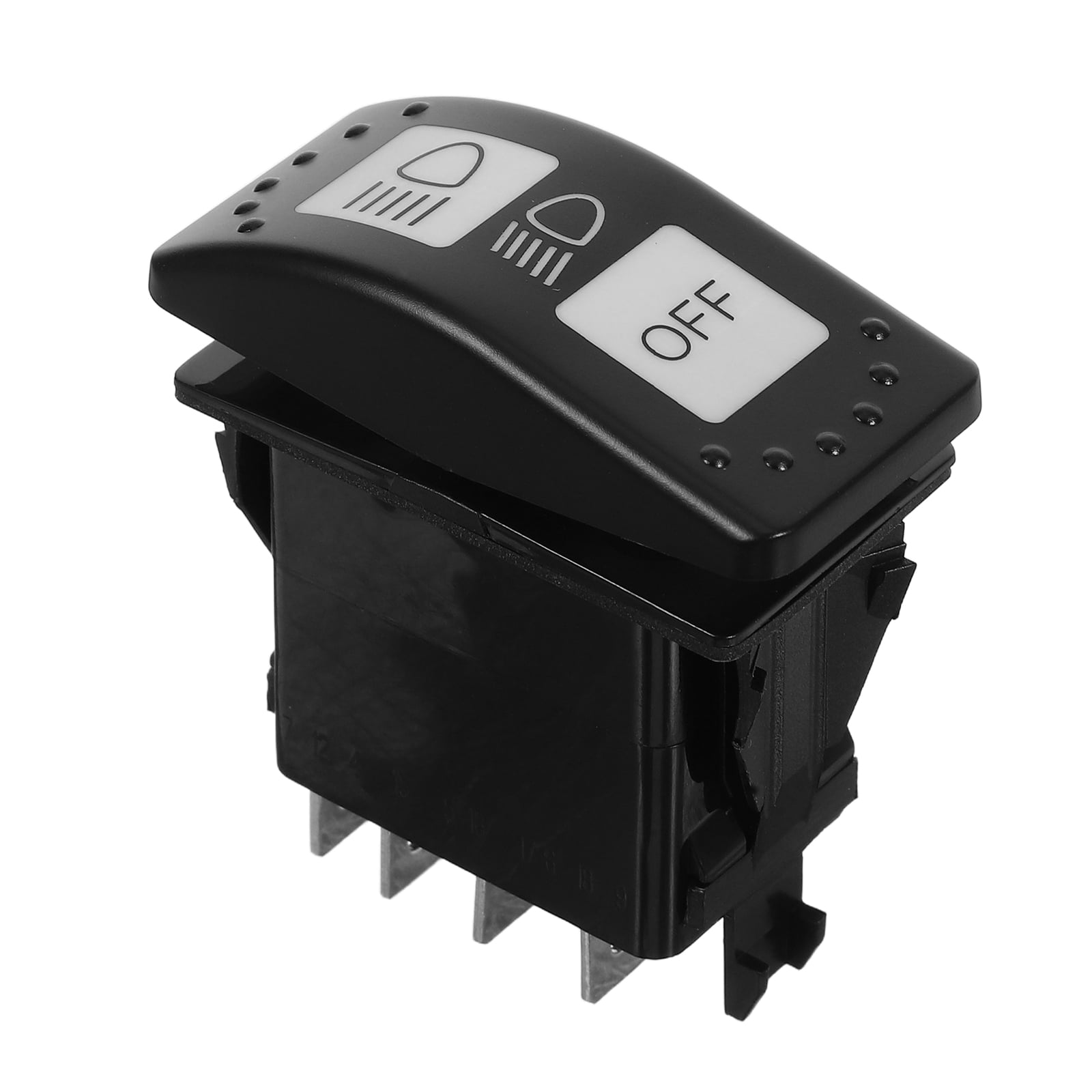 Hemoton High Low Beam Rocker Switch for Automotive RV Boat Bus Truck ...