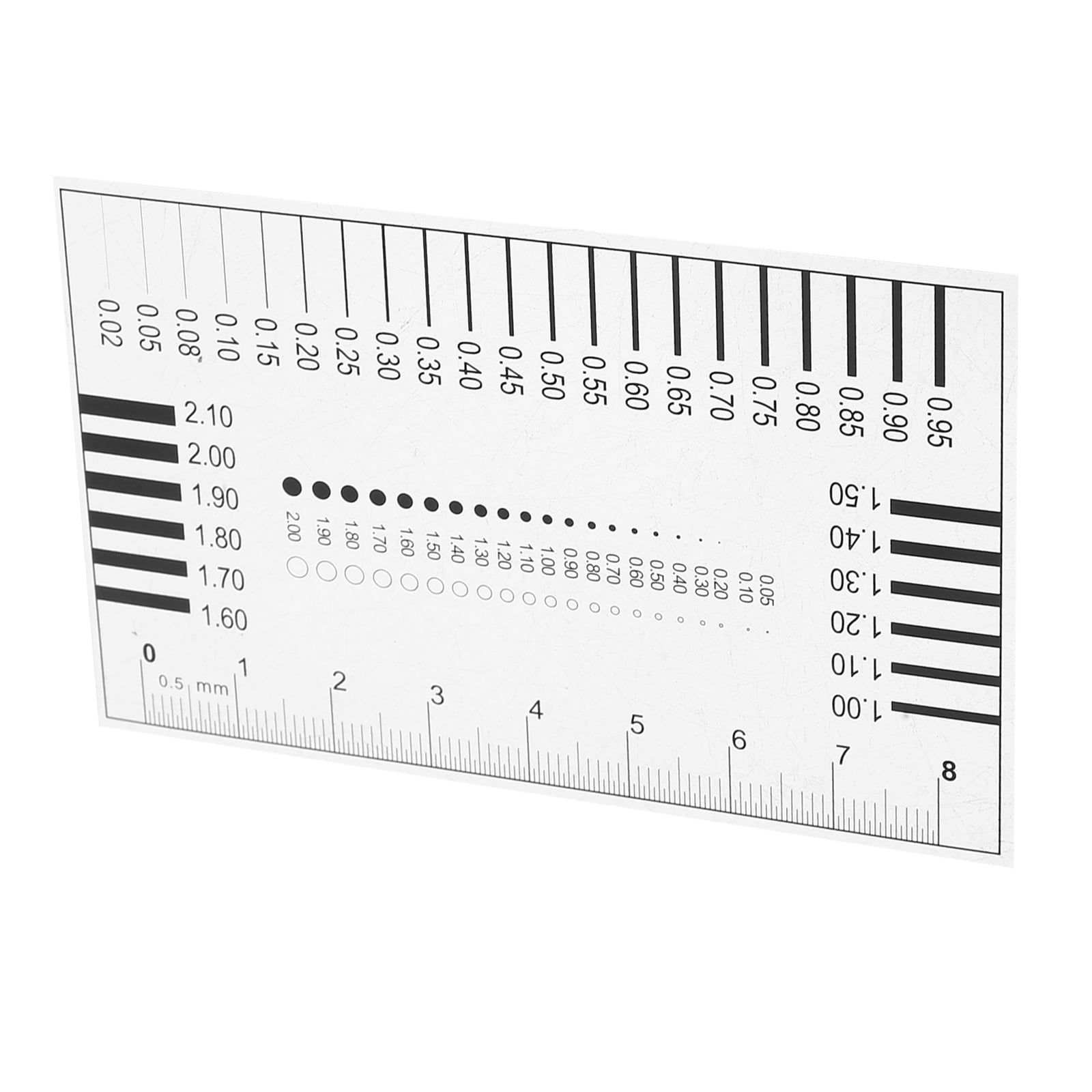 Hemoton High Precision Flaw Detection Chart Rulers SEC Measurement ...