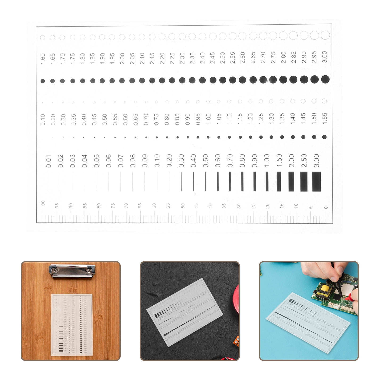 Hemoton High Precision Flaw Detection Film Ruler Measuring Line Width ...