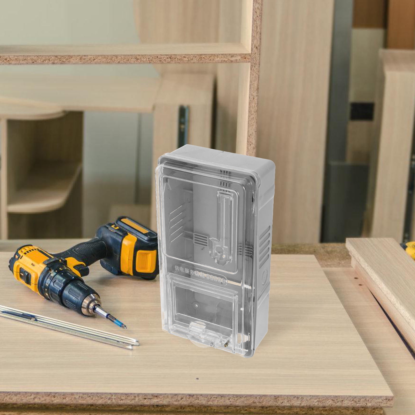 Hemoton Household Transparent Electric Meter Box Outdoor Electricity ...