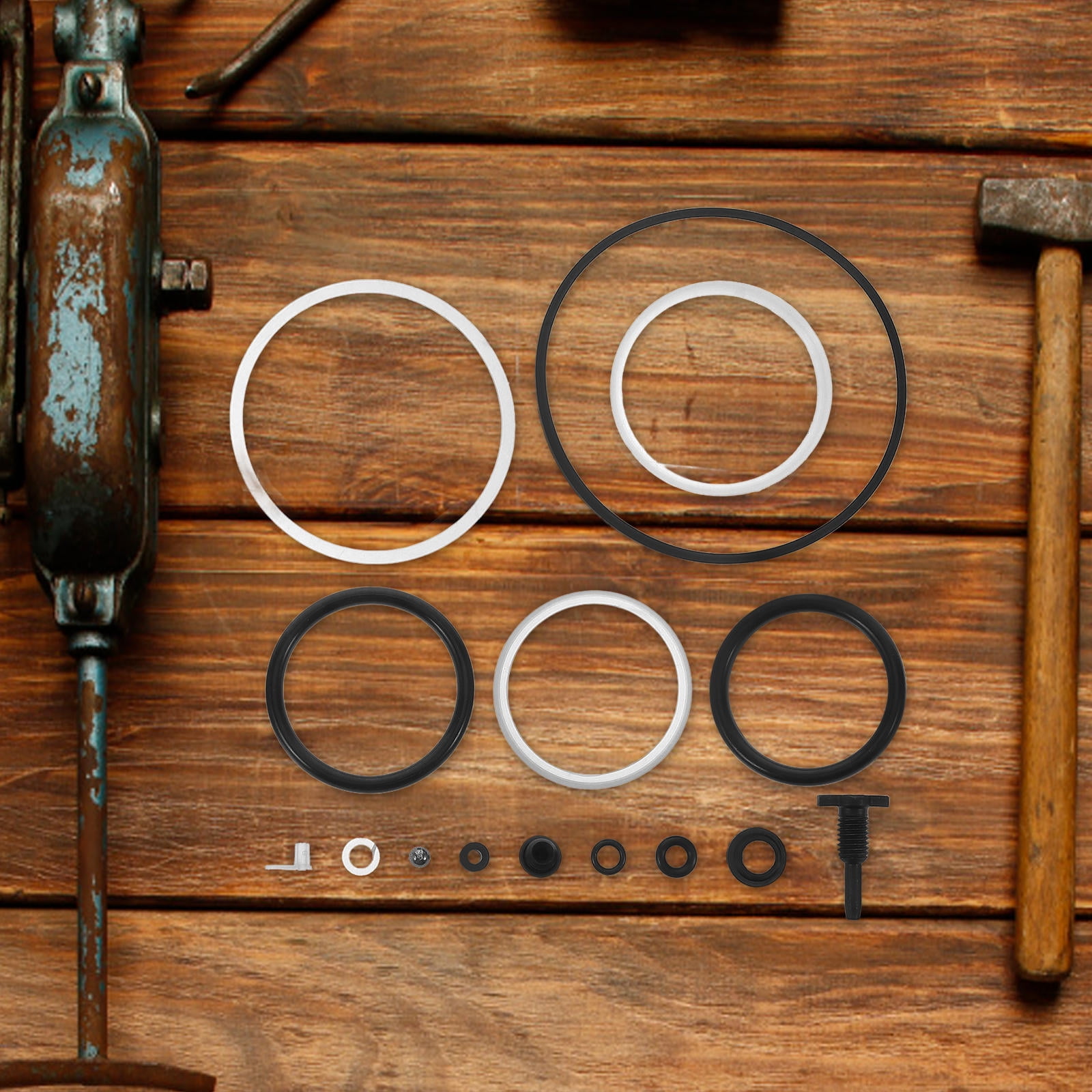 Hemoton Hydraulic Jack Repair Kit with Seal Rings and Tools for ...